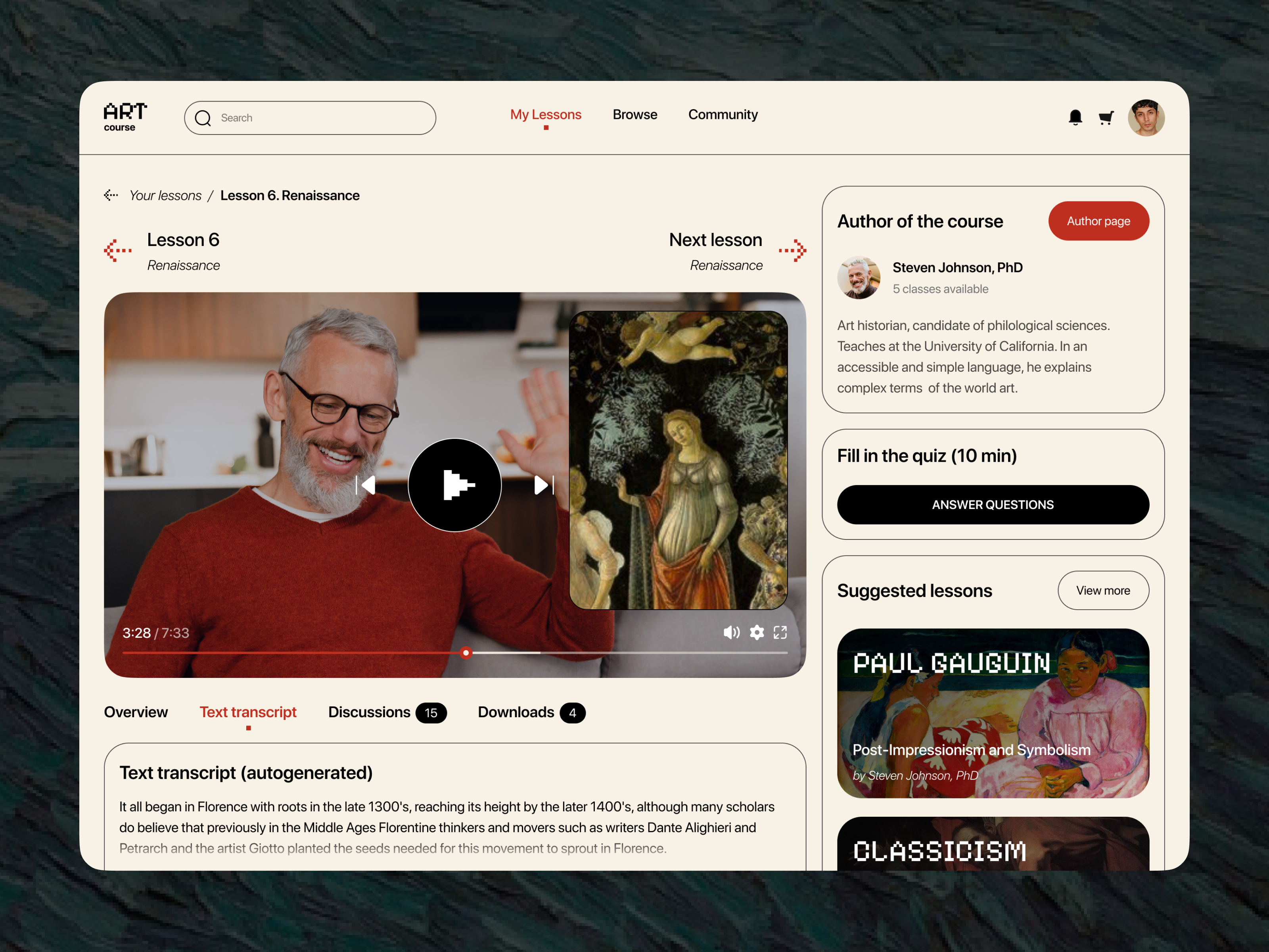 E-learning Platform Design Concept by Ronas IT | UI/UX Team on Dribbble