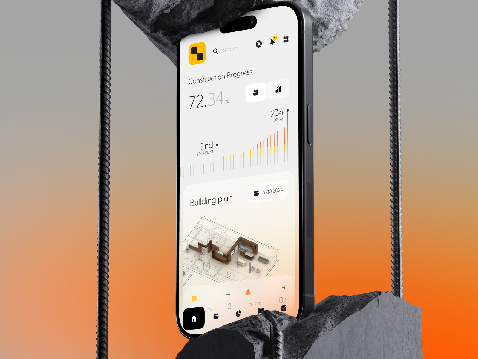 Construction System Mobile SaaS by Jack R. for RonDesignLab ⭐️ on Dribbble