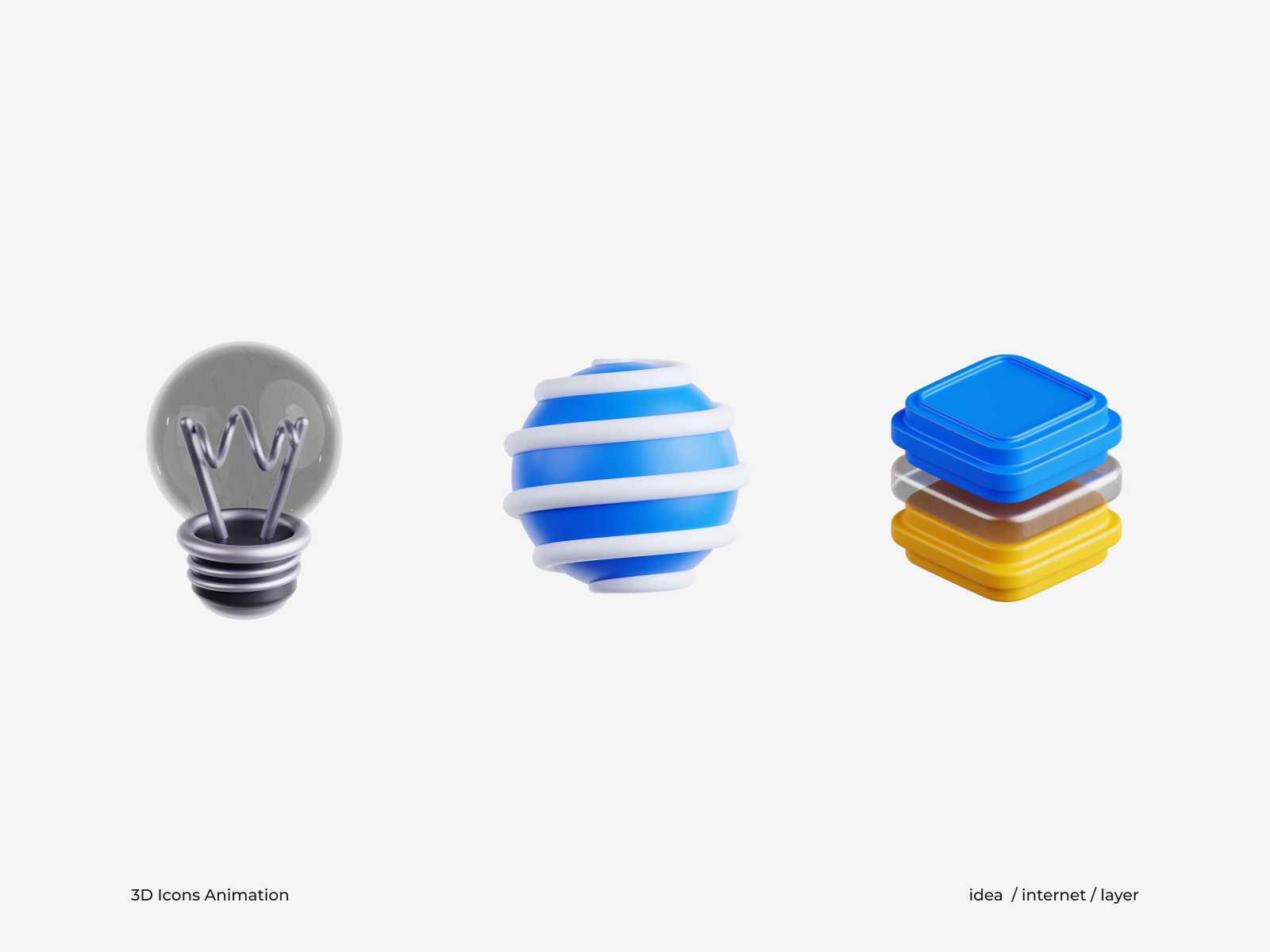 3D Icon Animation by Zulfa Mahendra on Dribbble