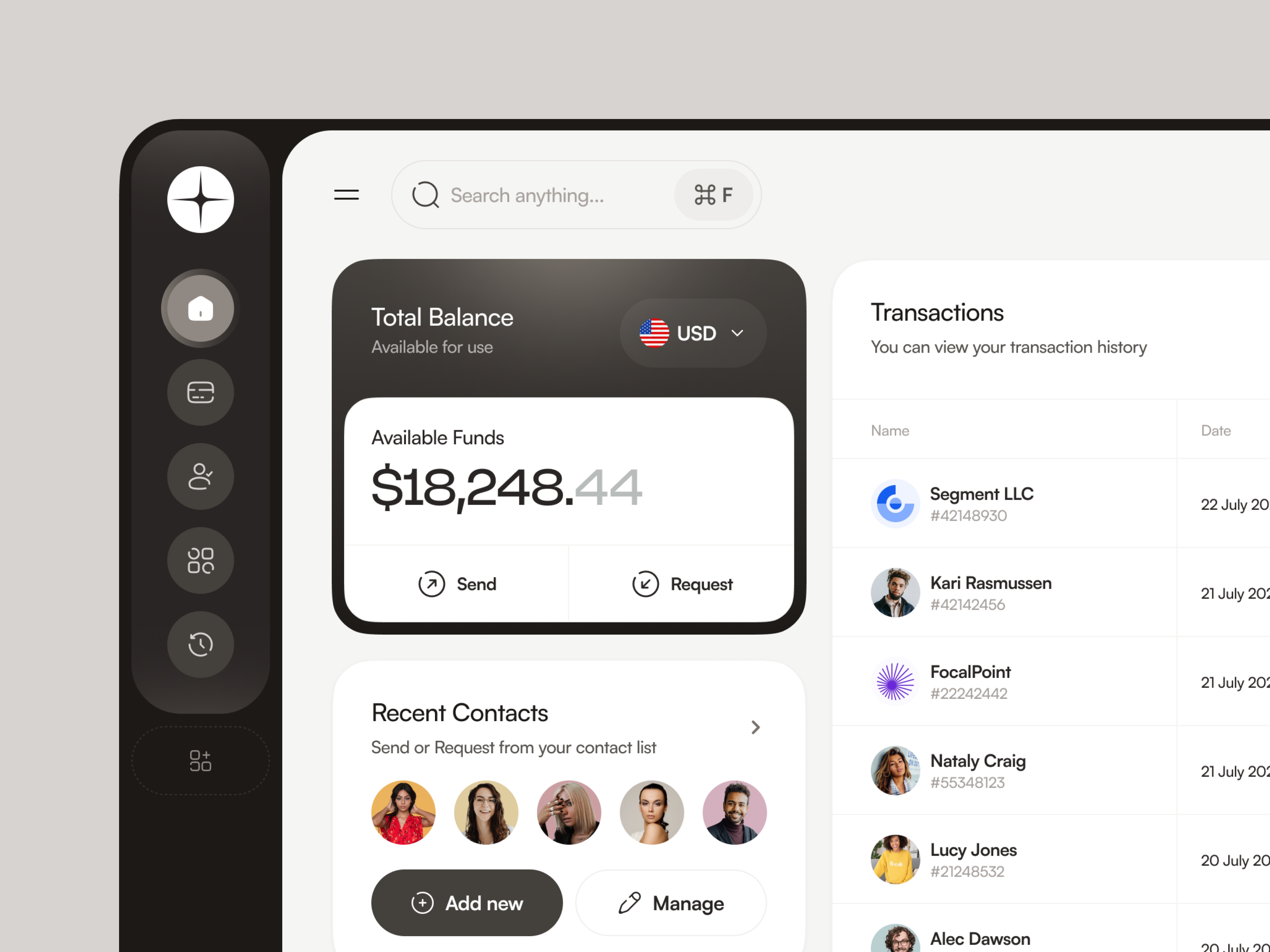 PayFlow - Dashboard UI by Nicholas Ergemla for Awsmd on Dribbble