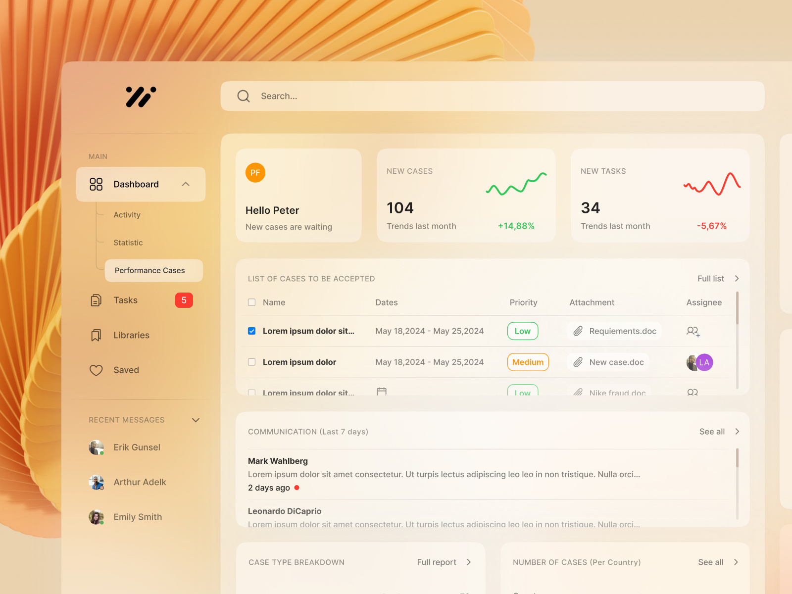 Glassmorphism Dashboard - UI Design by Leon Abramovic on Dribbble