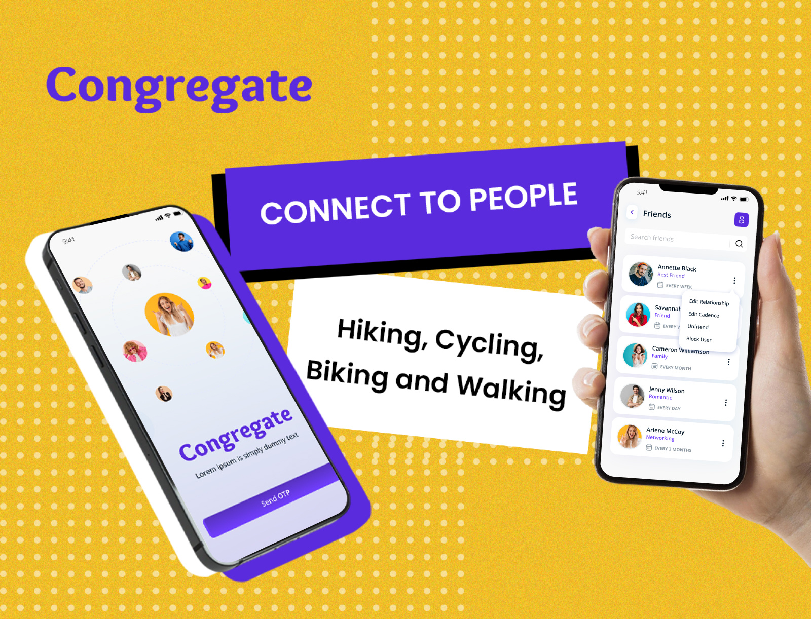 Social Network App Design Template by UIUX on Dribbble