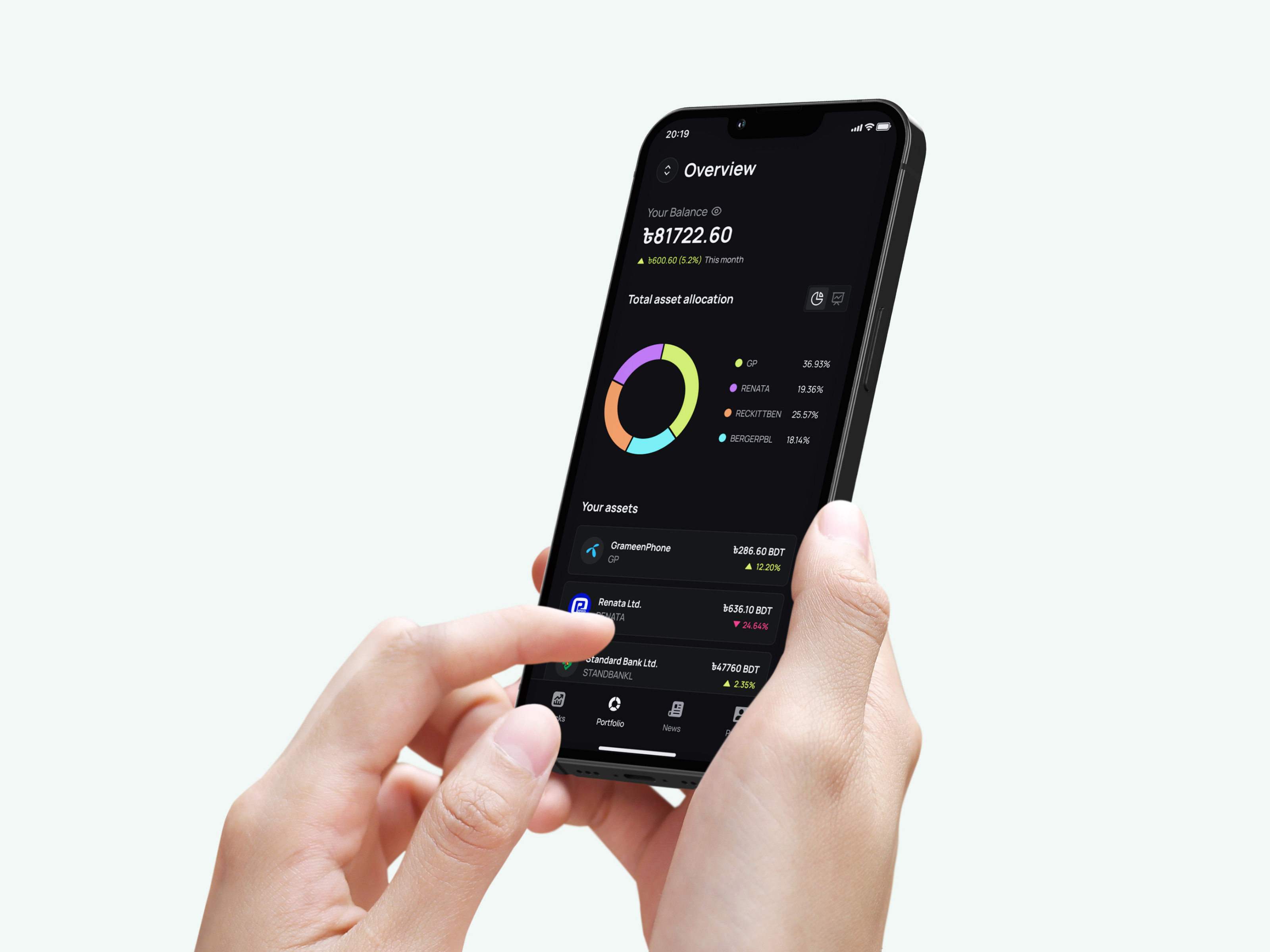 Trading Portfolio App Redesign by Sohag Islam on Dribbble