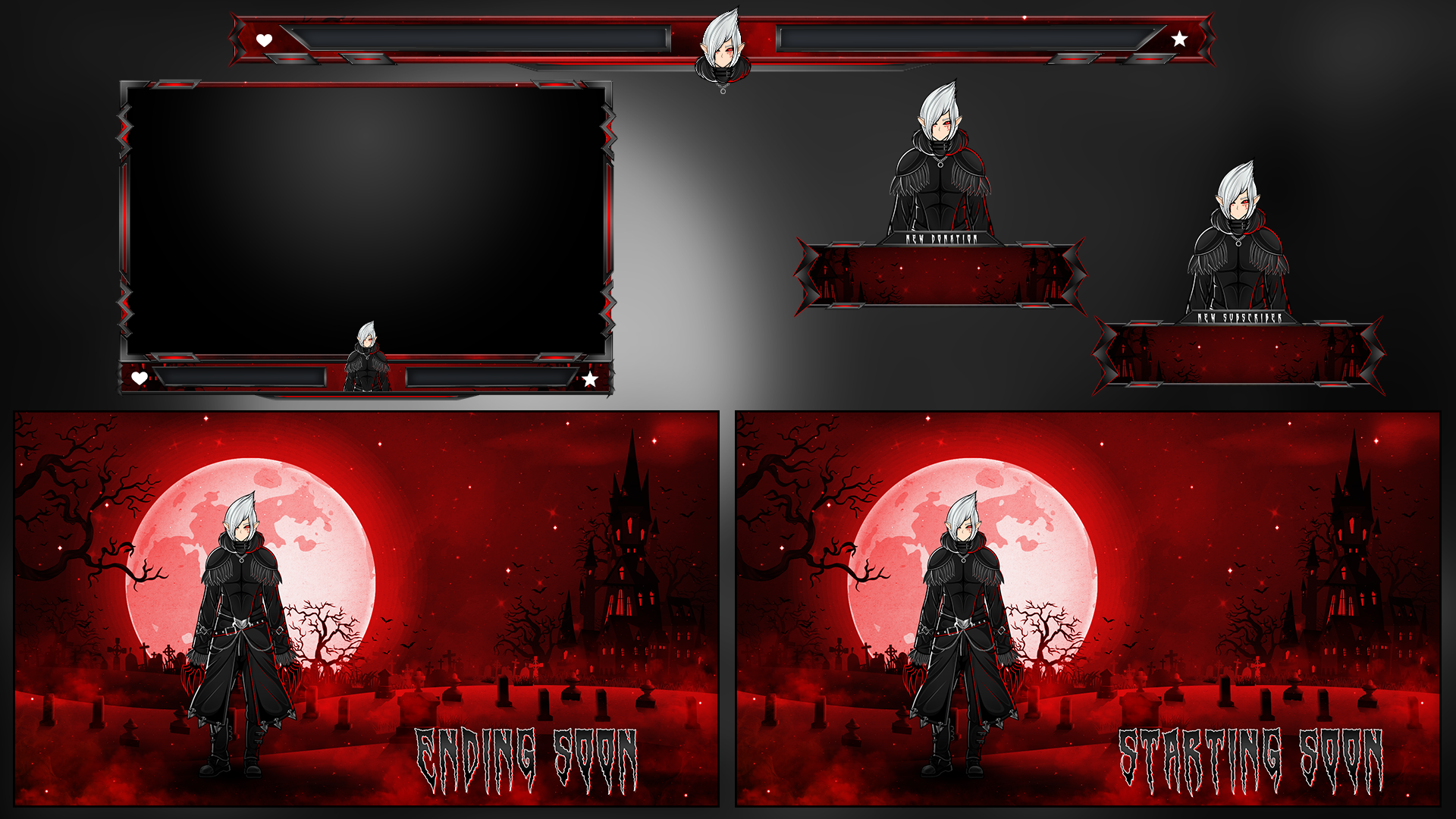 V tuber Twitch Overlay by Muhammad Waqar on Dribbble