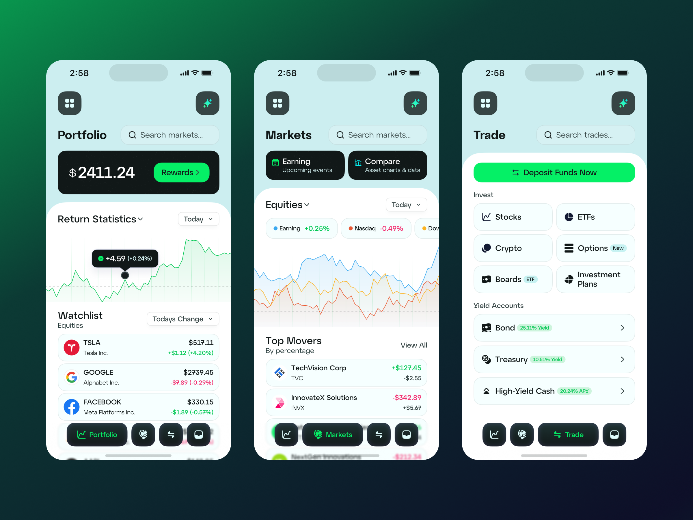 Investing Mobile App UI/UX Design by Panze Mobile App for Panze - UX ...