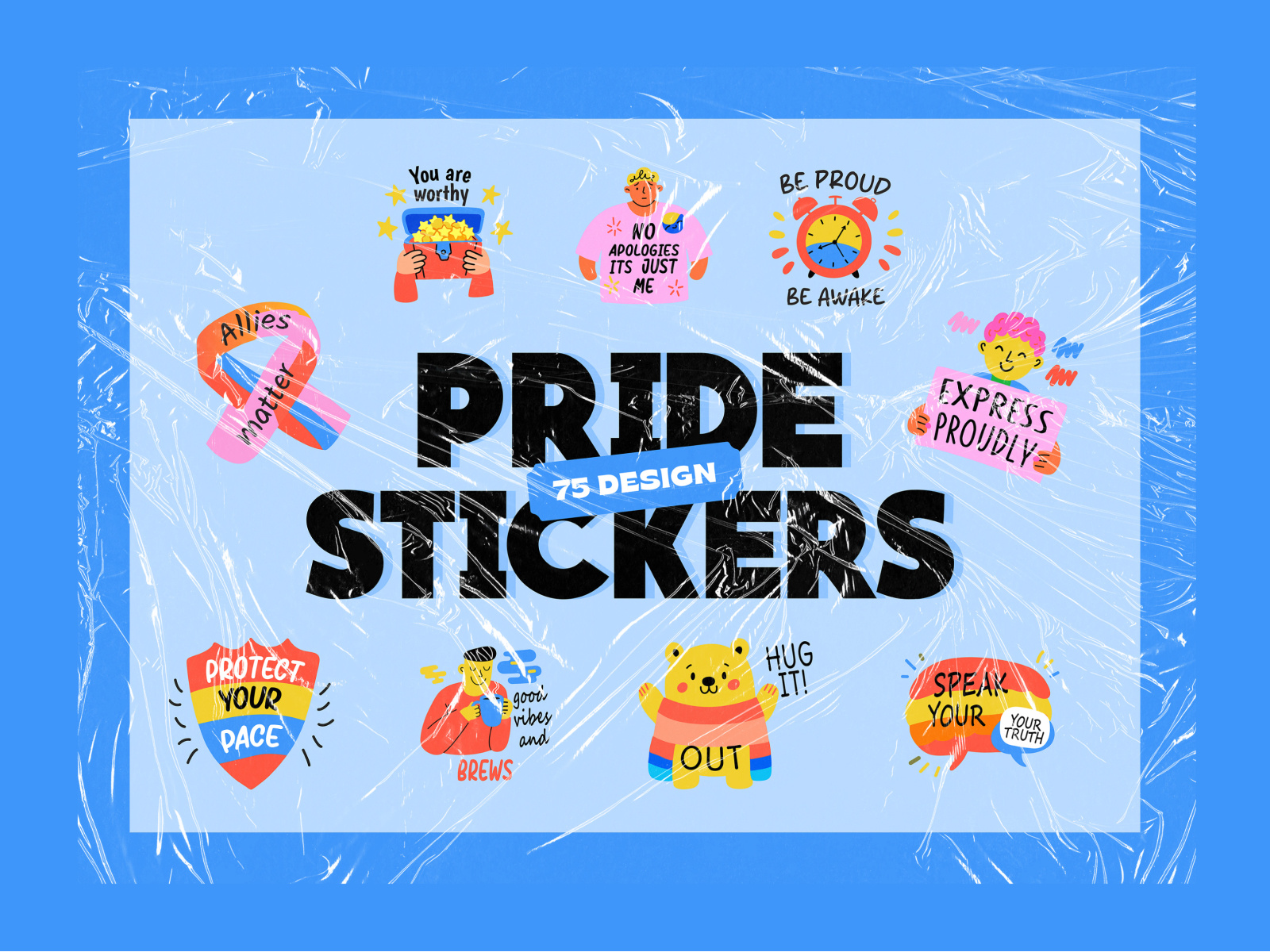Pride Stickers Collection by Prosymbols for Brickclay on Dribbble