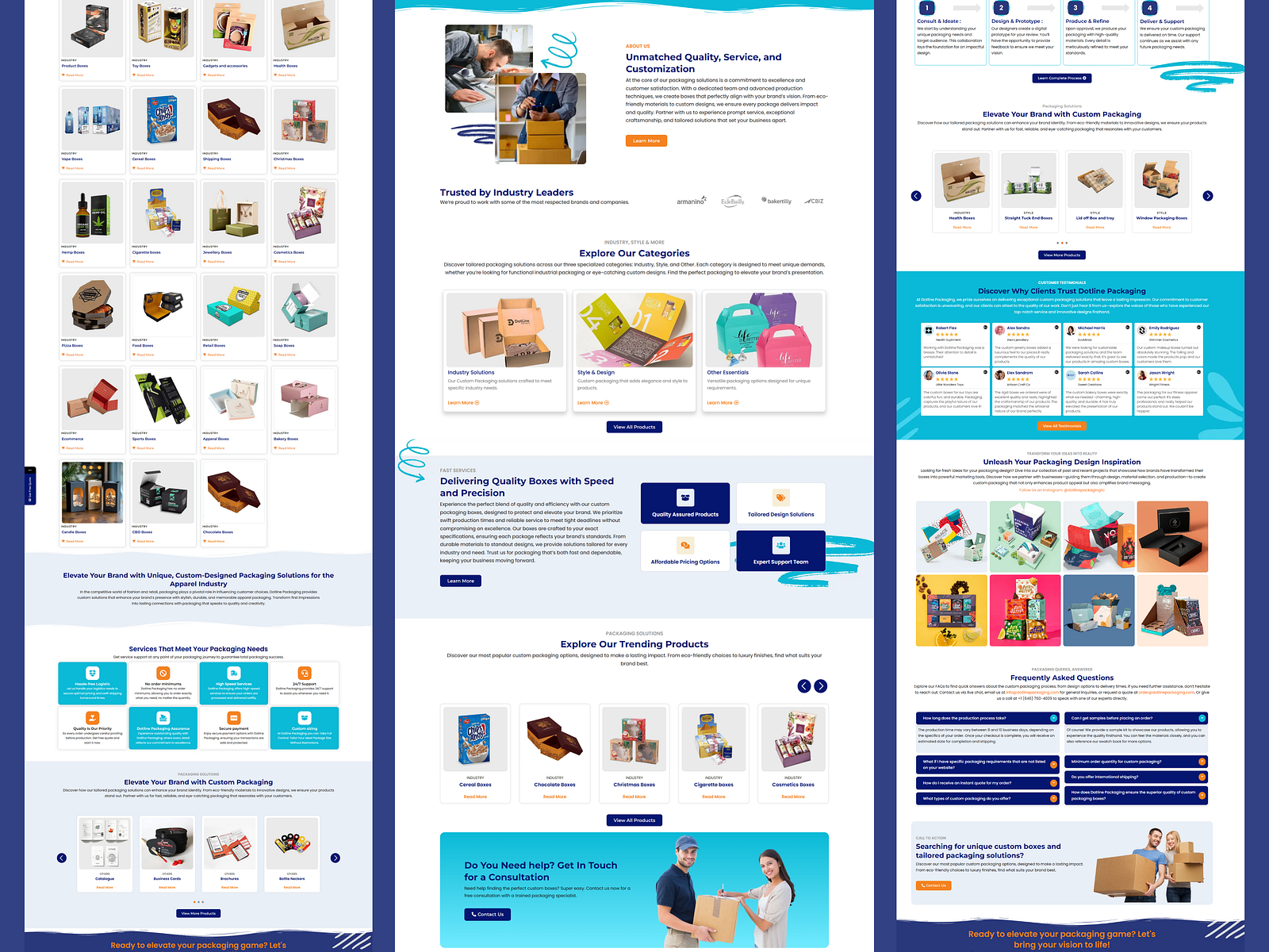 Box Designing & Packaging Website by Fazila Shahid on Dribbble