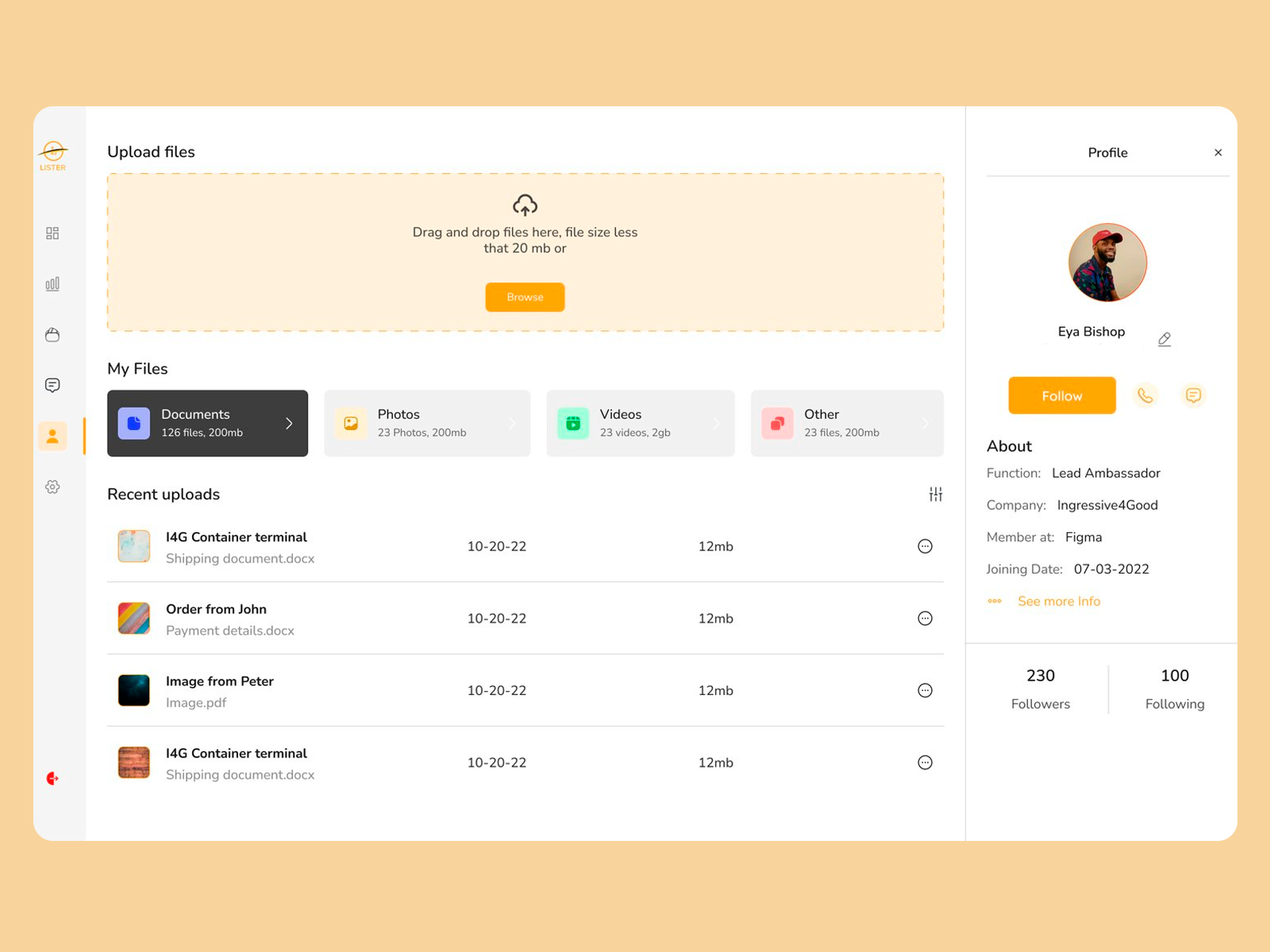 Cloud Storage Web Design📁 by Defecto on Dribbble