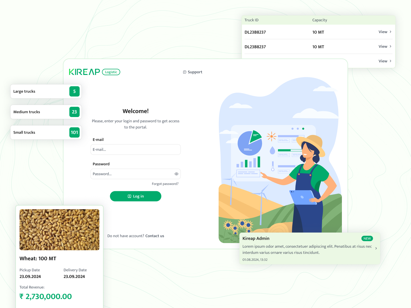 KIREAP - Logistics Platform by Powercode on Dribbble