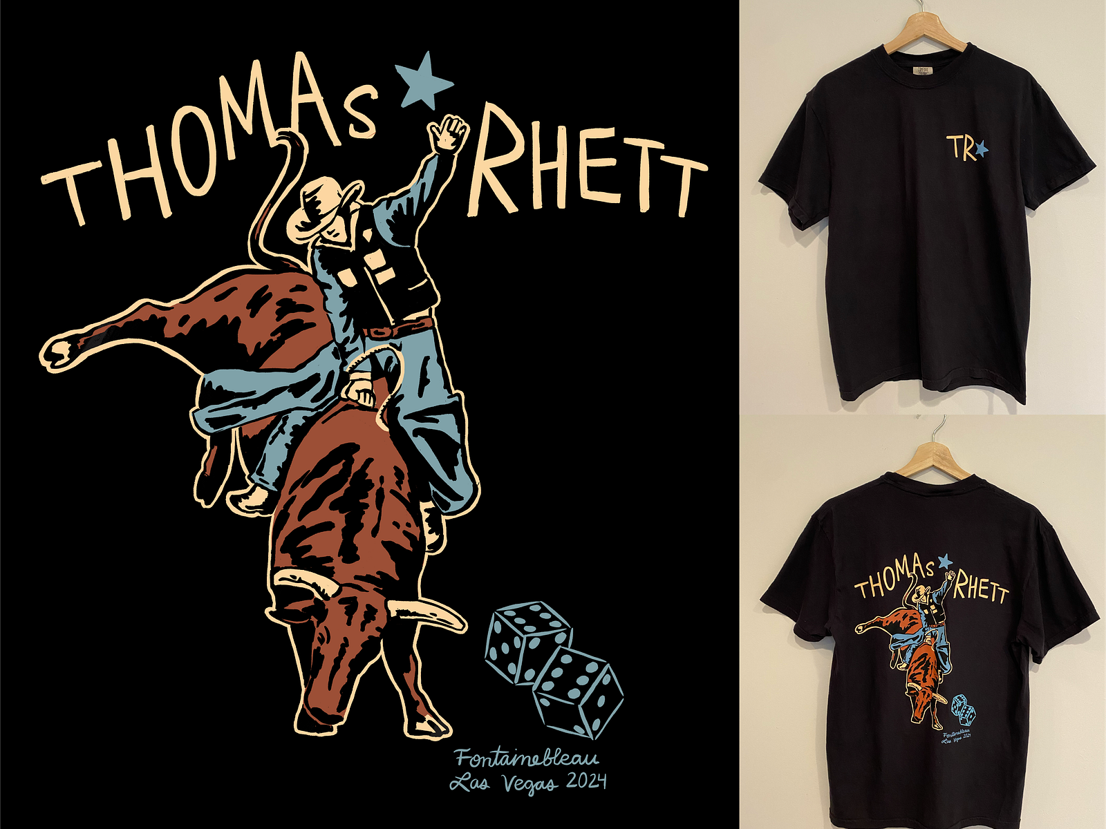 Thomas Rhett Merch Bull Rider Tee by Lisa McCormick / Made by Lisa ...