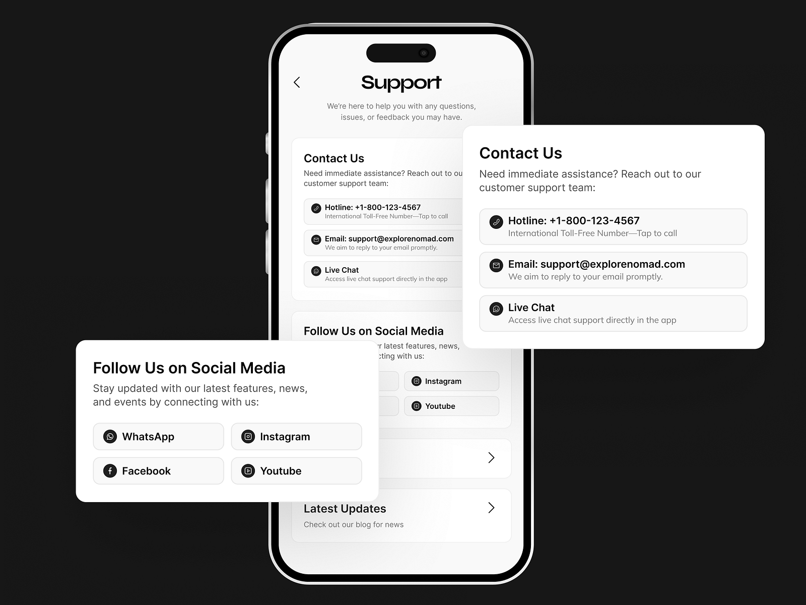 Digital Bank App-Support Page by matin truong on Dribbble