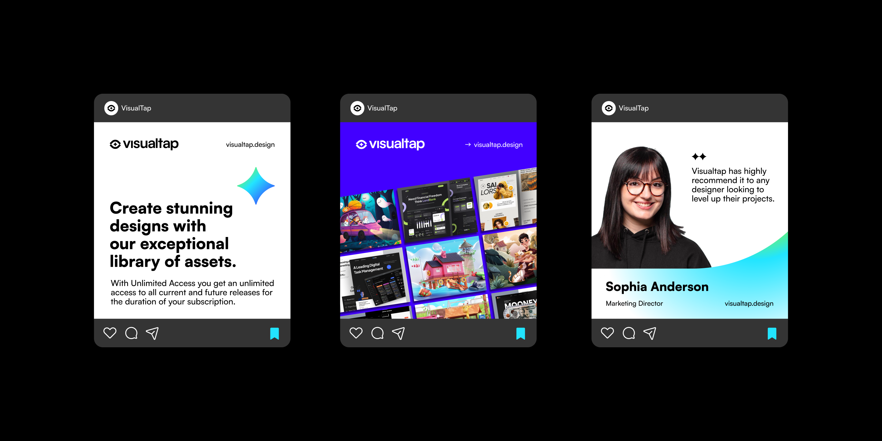 Visualtap : Exclusive Design Resources- Social Media by SlabPixel Designer for SlabPixel on Dribbble