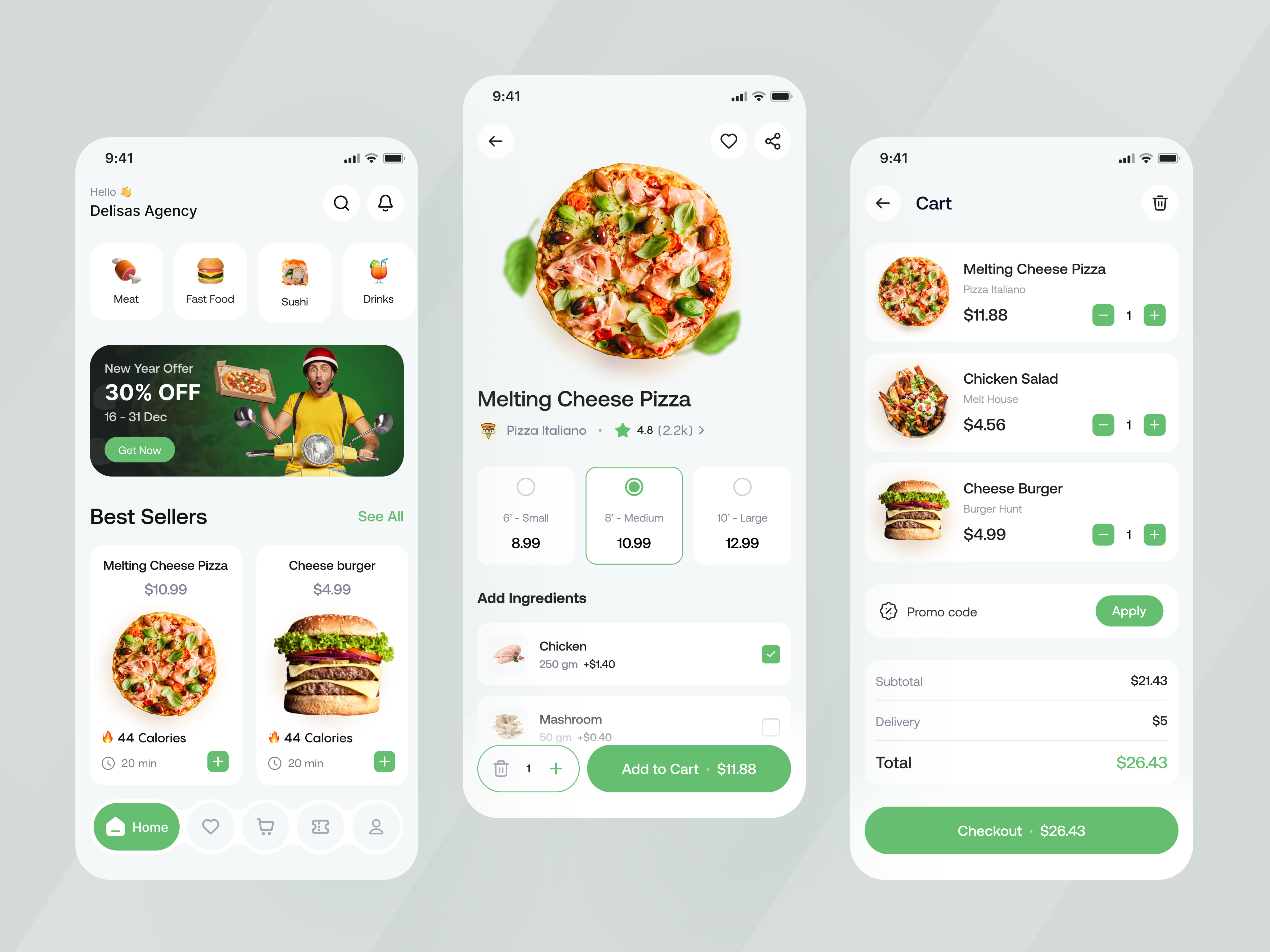 Foodeli - Food App by Delisas: UX/UI & SaaS Agency on Dribbble