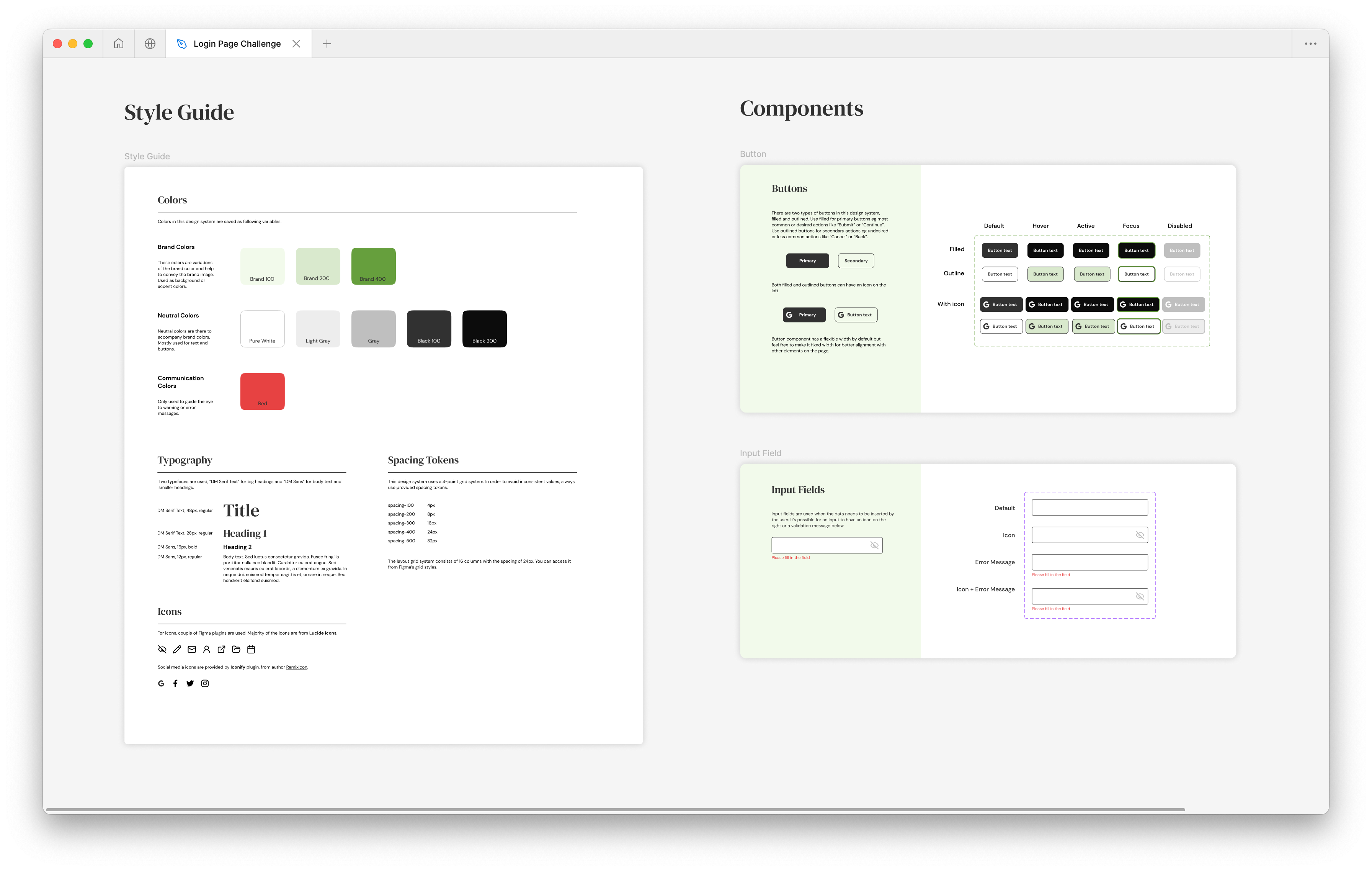 Login Page UI Design by Jette Feigenbaum on Dribbble