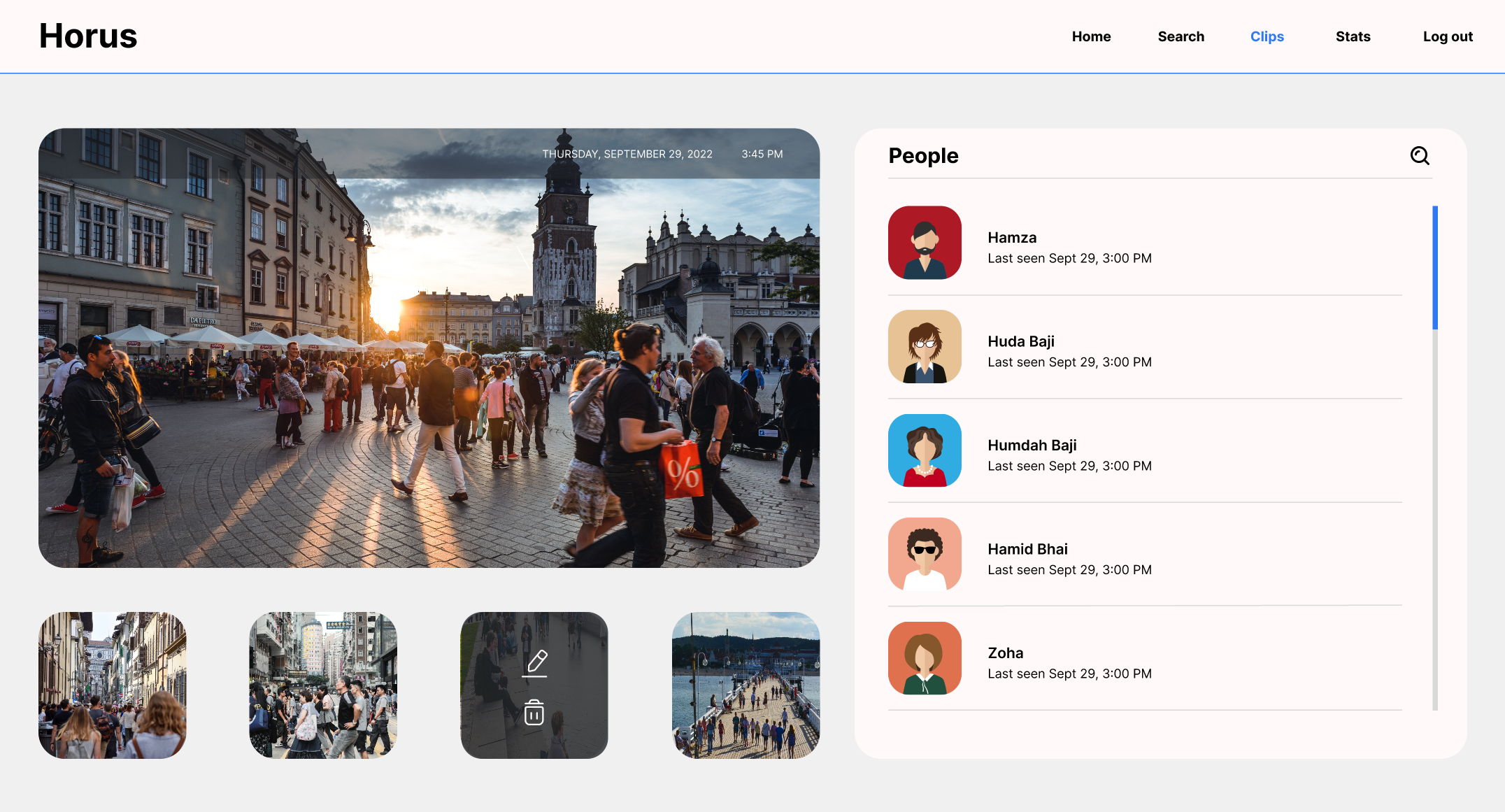 Dashboard for Facial Recognition System by Hamza Zafar on Dribbble