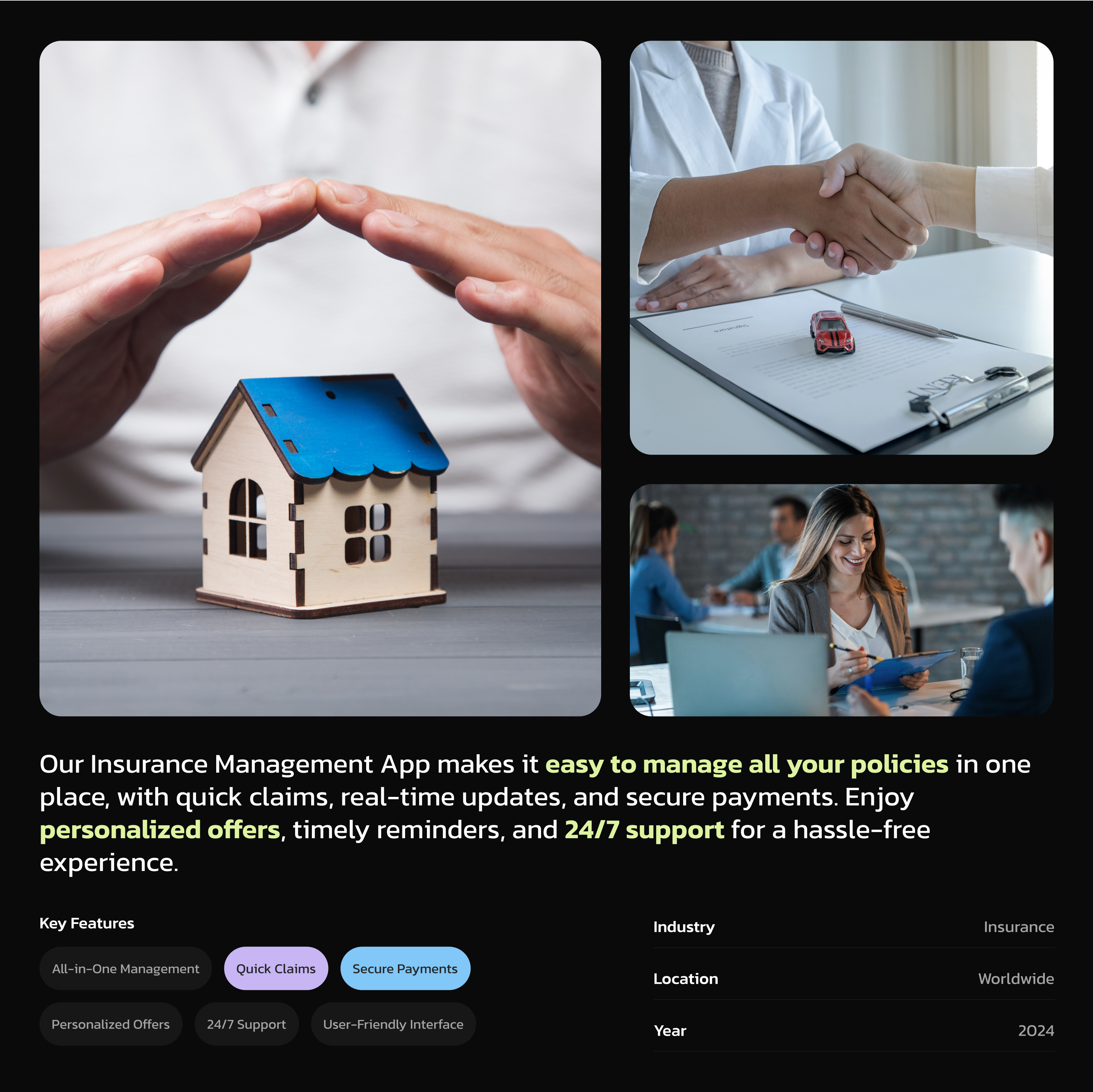 Insurance Management Mobile App UI Design by Opedia Studio on Dribbble