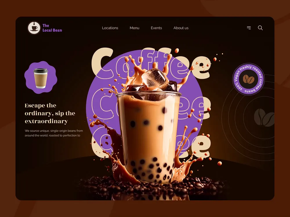 Coffee UI designs, themes, templates and downloadable graphic elements ...