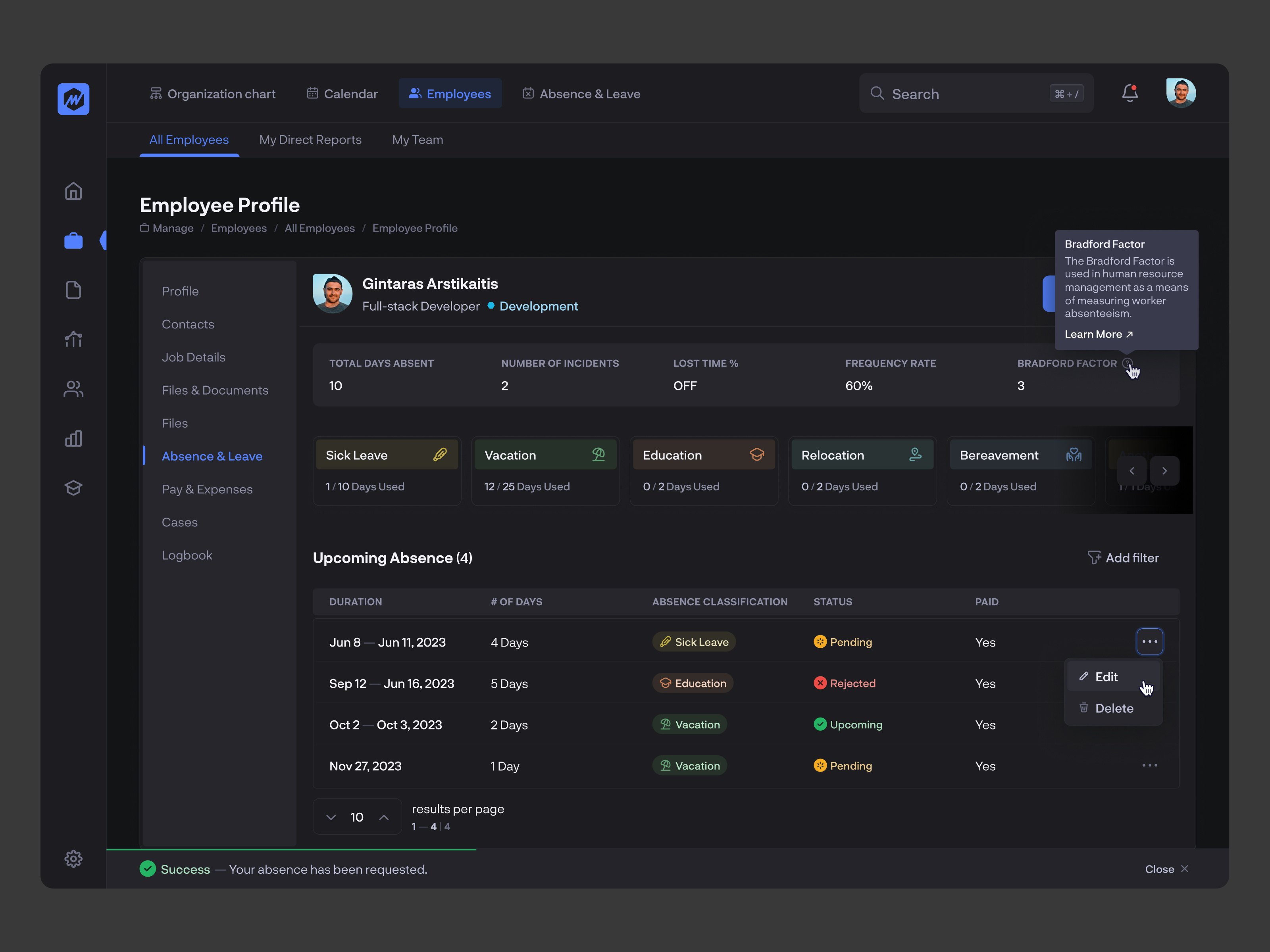 HR Management - Dark Mode by Darko Stankovic for Balkan Brothers on ...