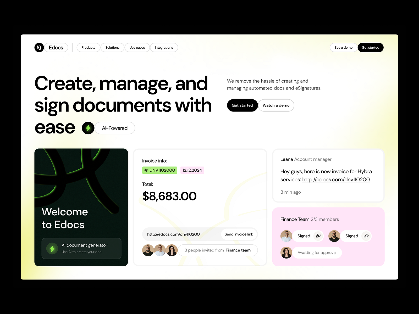 landing page: hero section by Viet Dang on Dribbble