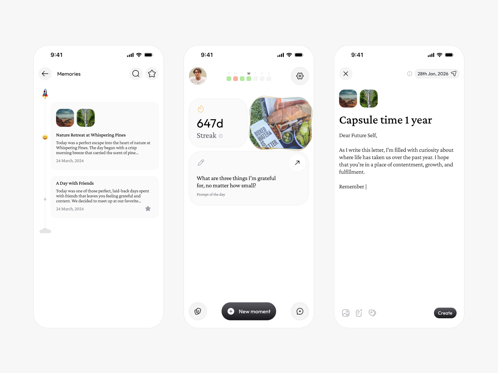 Moments - Your personal time capsule by Andrés González on Dribbble