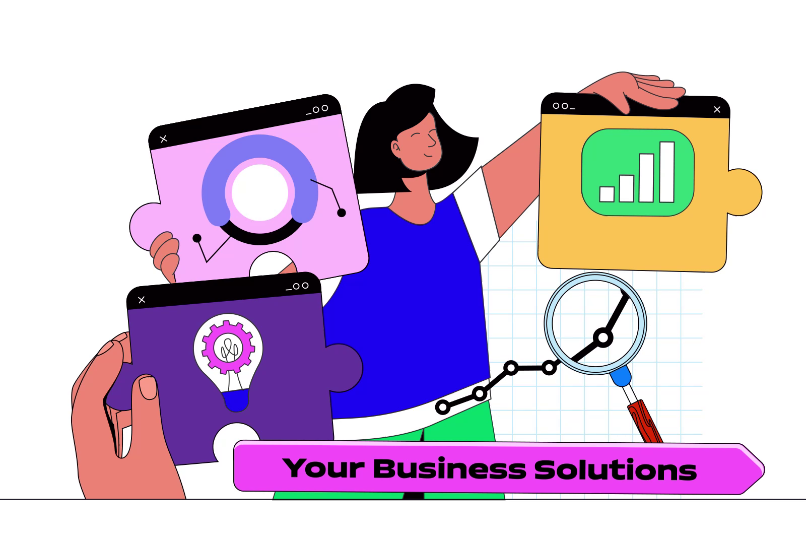 Business Solution 2D Animation by DigitalCrocs on Dribbble