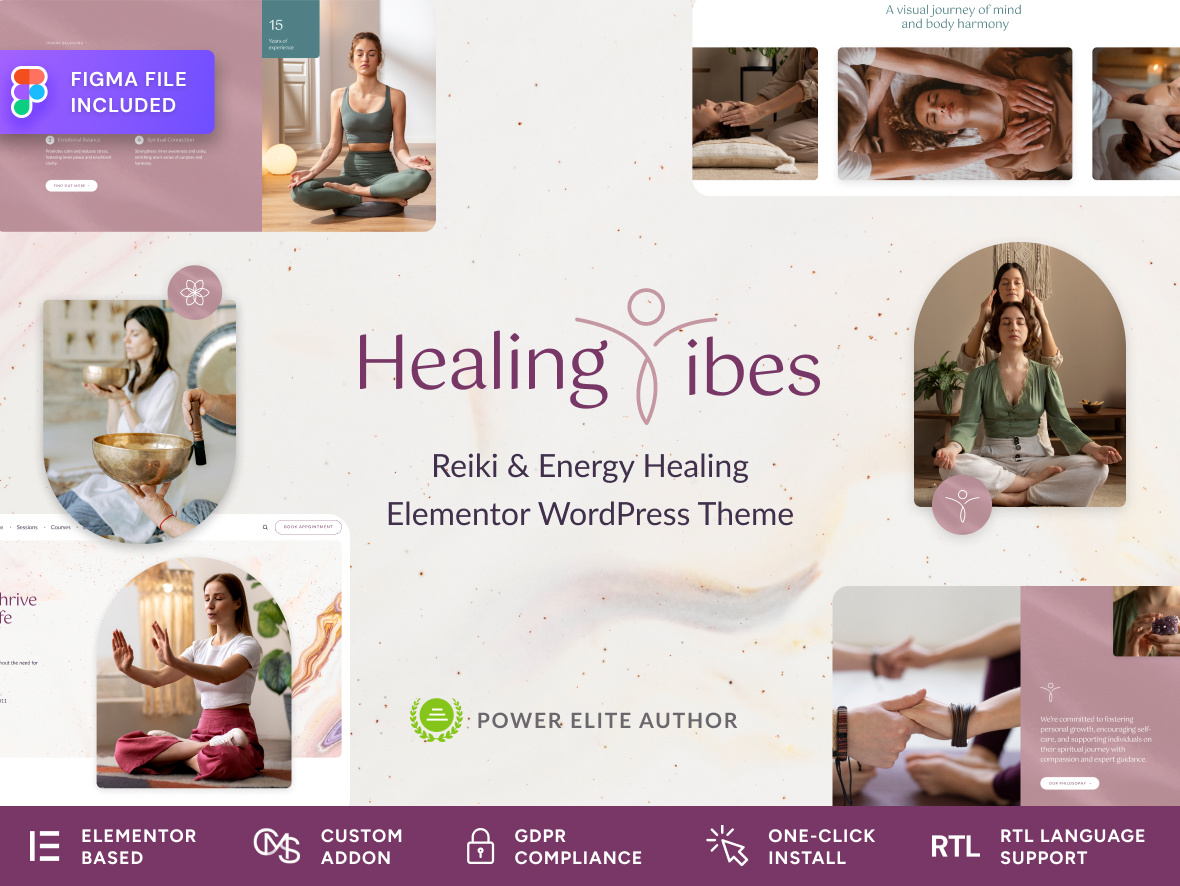 Healing Vibes – Reiki Healing & Meditation WordPress Theme by ...
