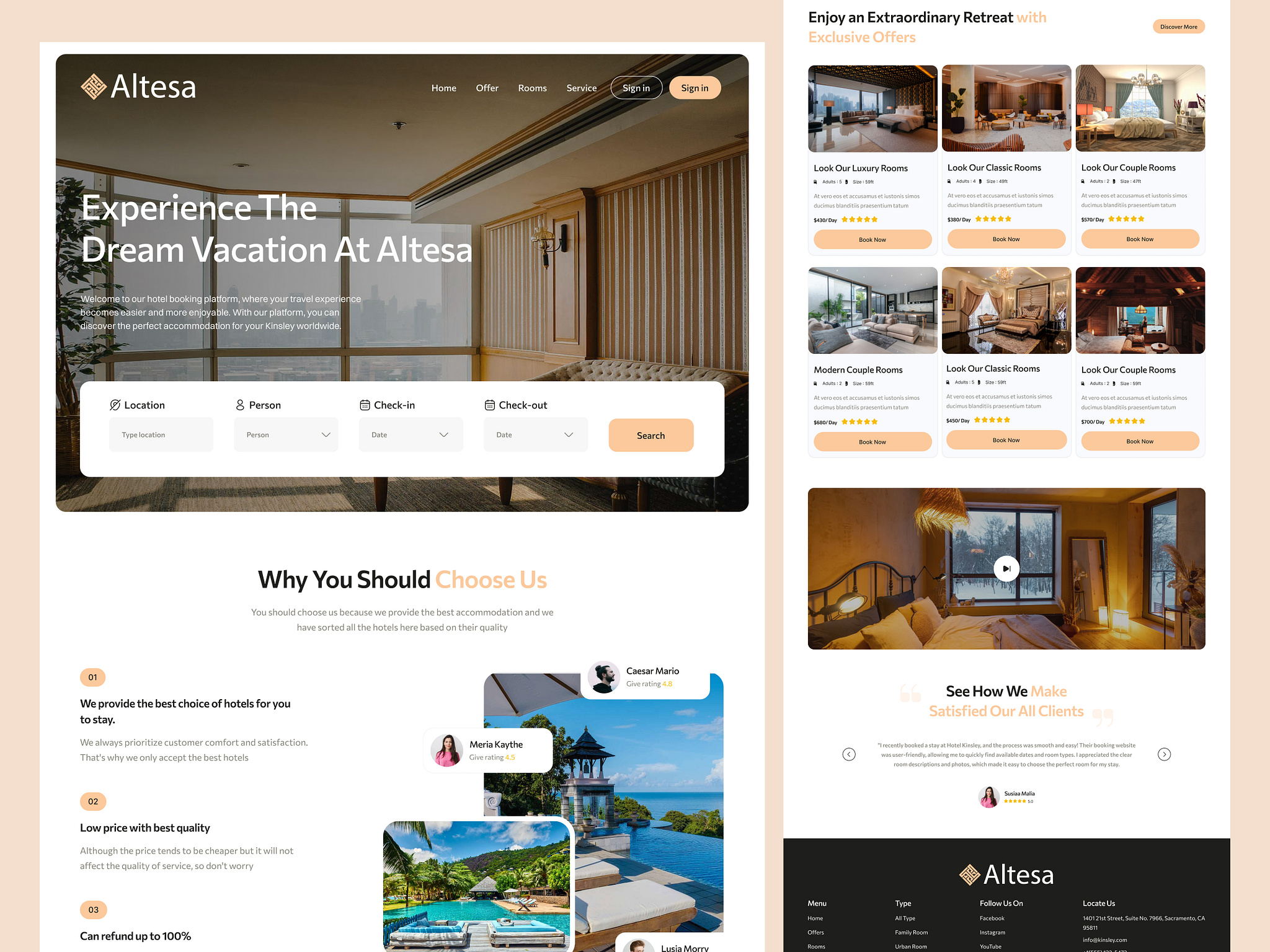 Hotel Booking Platform UI Design by Rasel Alam Jubayed on Dribbble