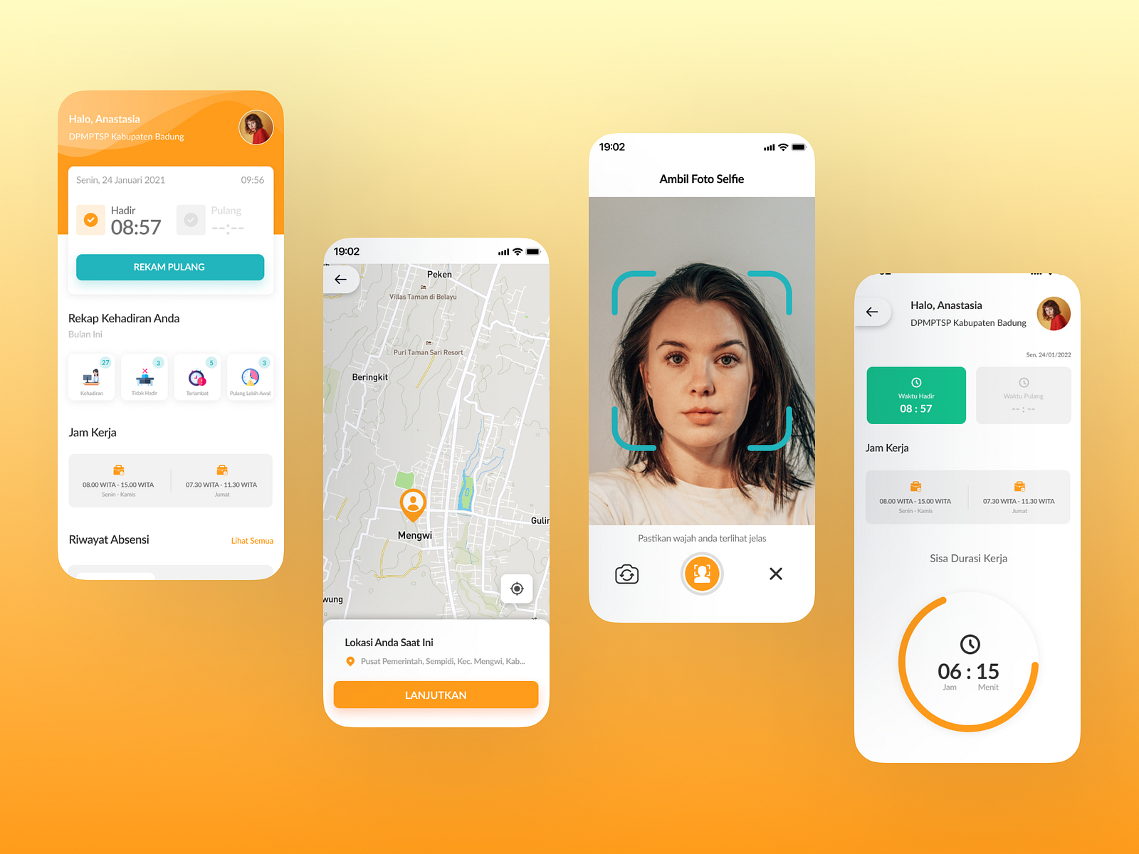 Presence Mobile App UI by Putu Heri Setiawan on Dribbble