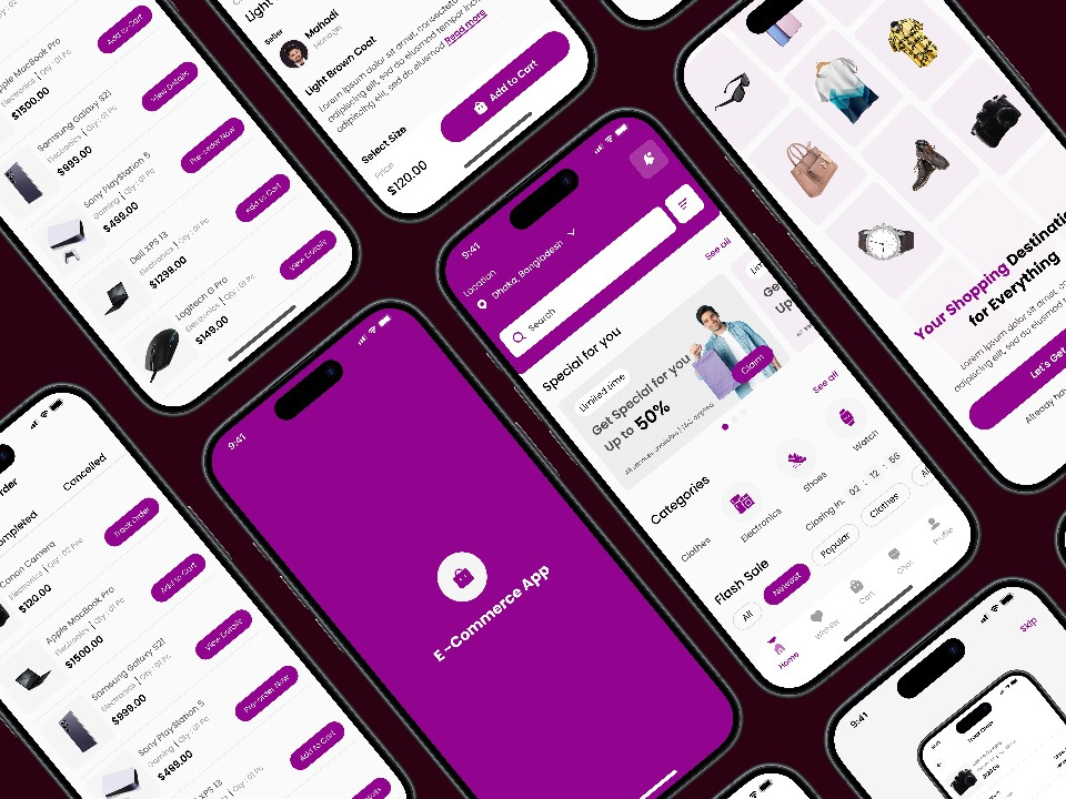 🎉 E-Commerce App UI Design by Ui Mahadi on Dribbble