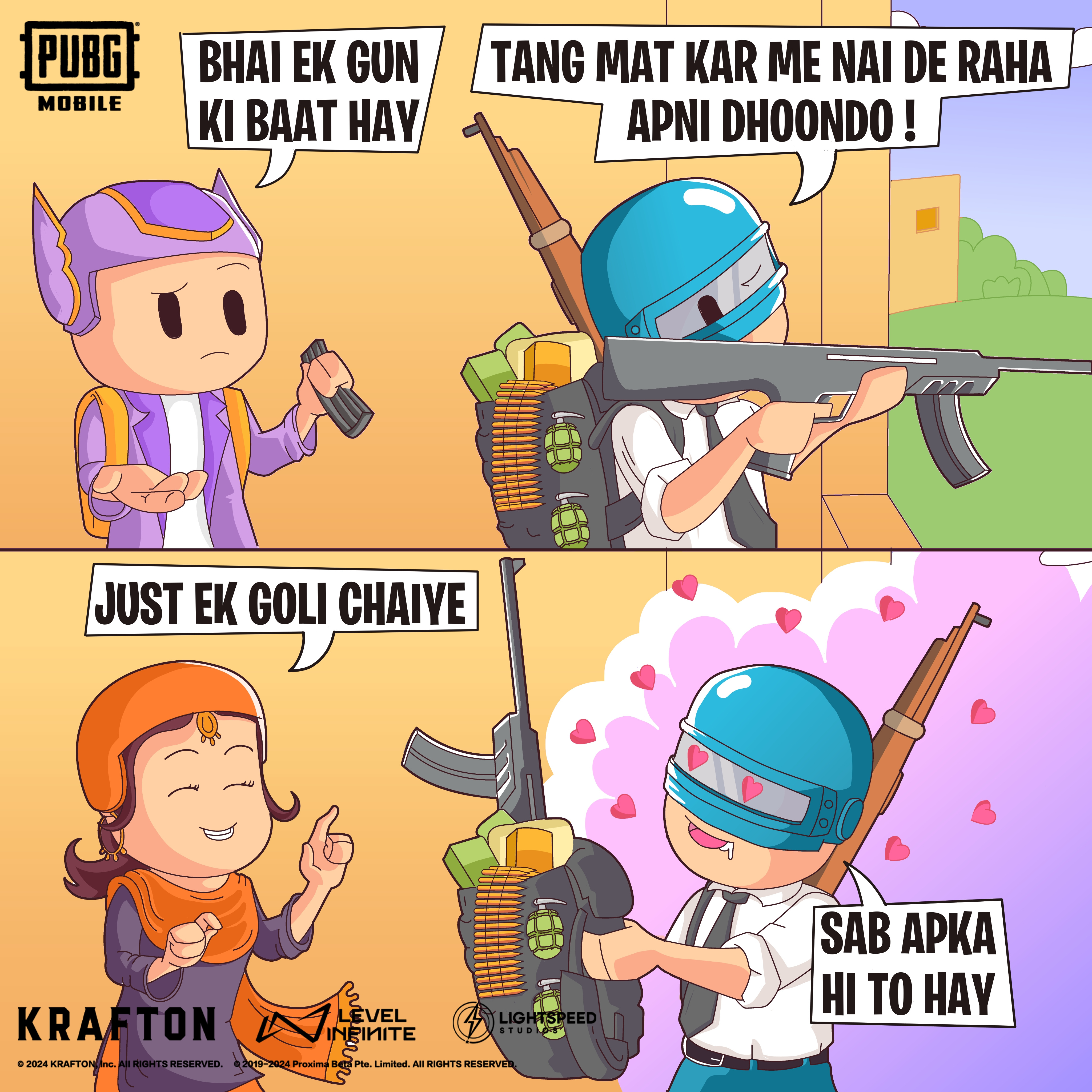 PUBG Mobile - Comic illustrations by AZADAR HUSSAIN on Dribbble