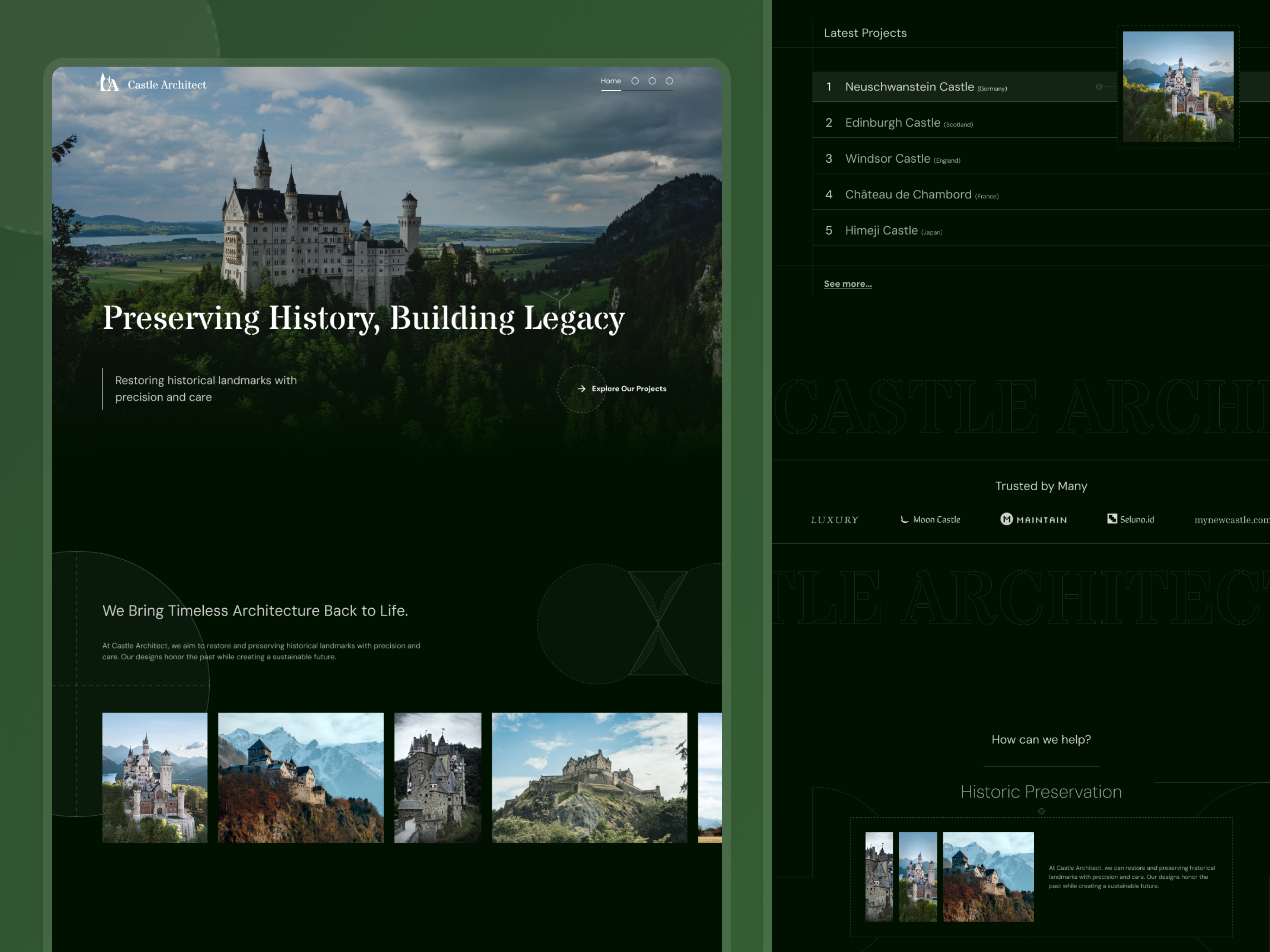 Browse thousands of Architect Website images for design inspiration | Dribbble