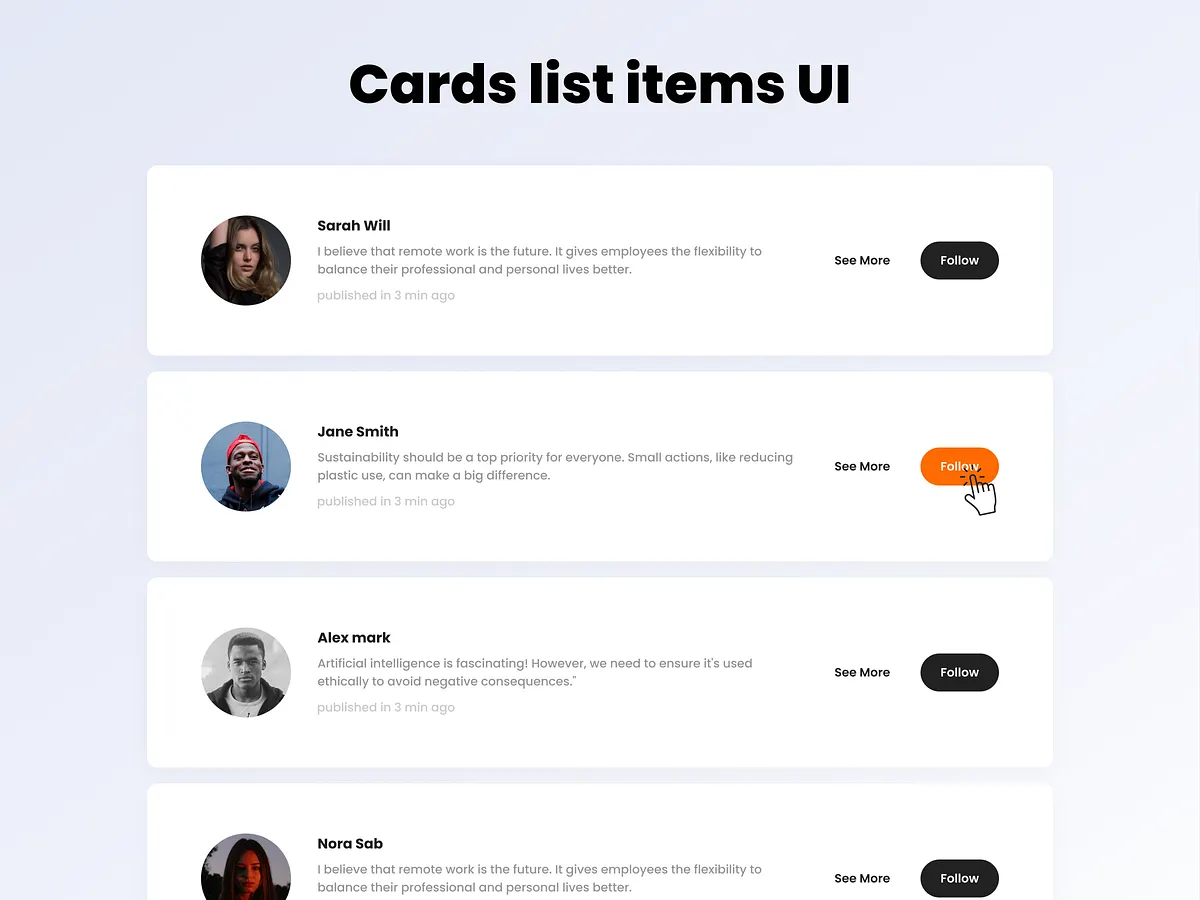 Browse thousands of Card List images for design inspiration | Dribbble