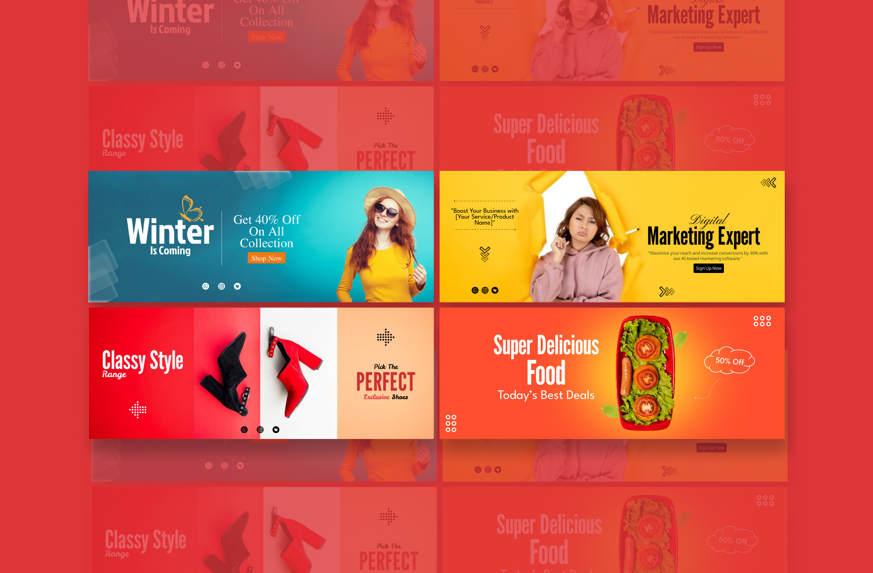 Marketing Banner Designs designs, themes, templates and downloadable ...