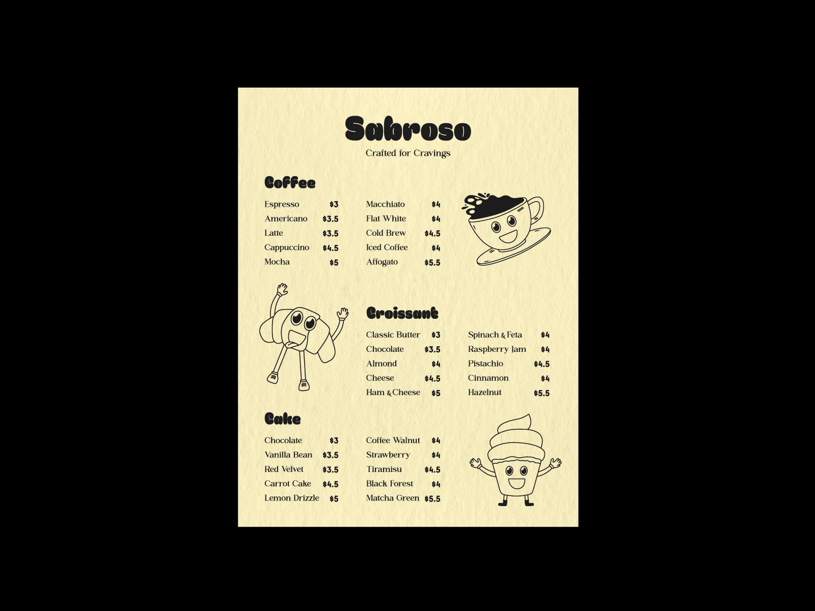 Sabroso - Coffee shop & Bakery Brand Identity by Jahid Hasan | Logo ...