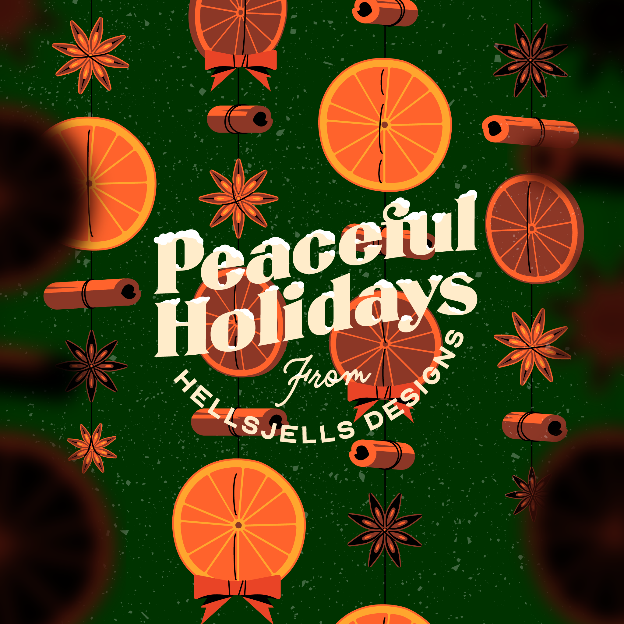 Happy Holidays & Merry Christmas from Hellsjells by Hellsjells on Dribbble