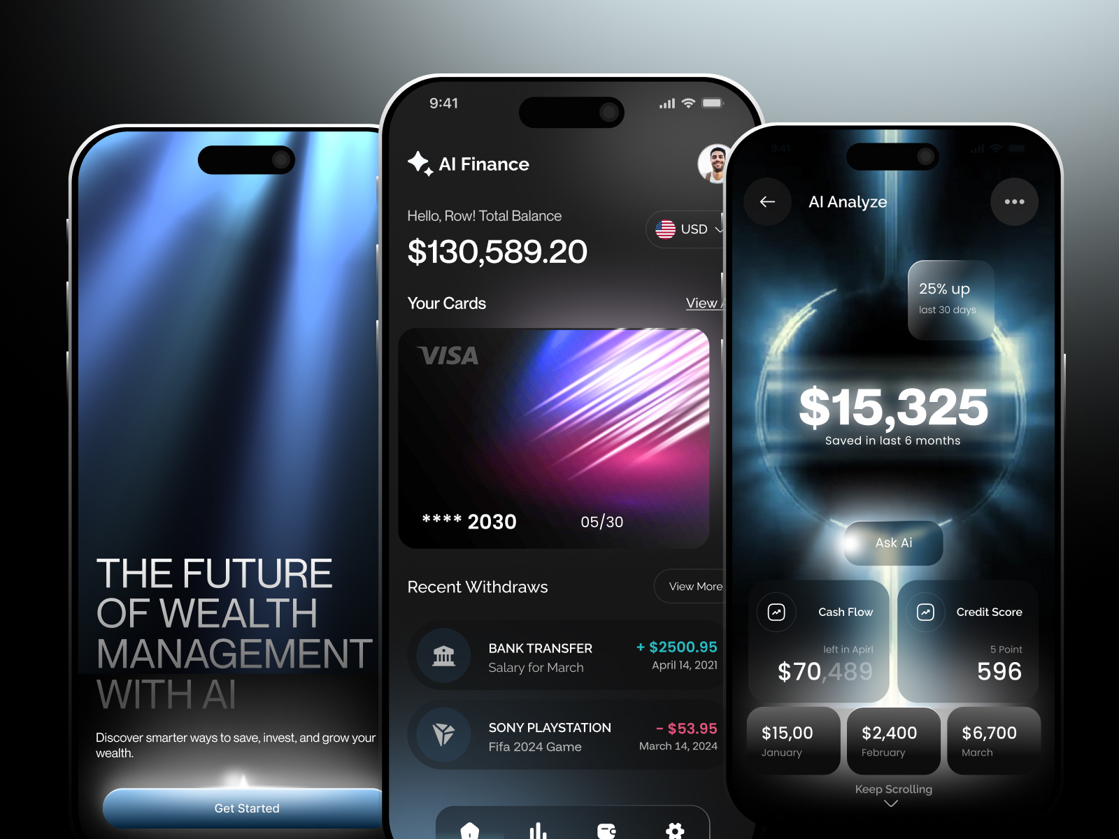 Ai finance app design by lazy kar for LazyInterface UI UX Team on Dribbble