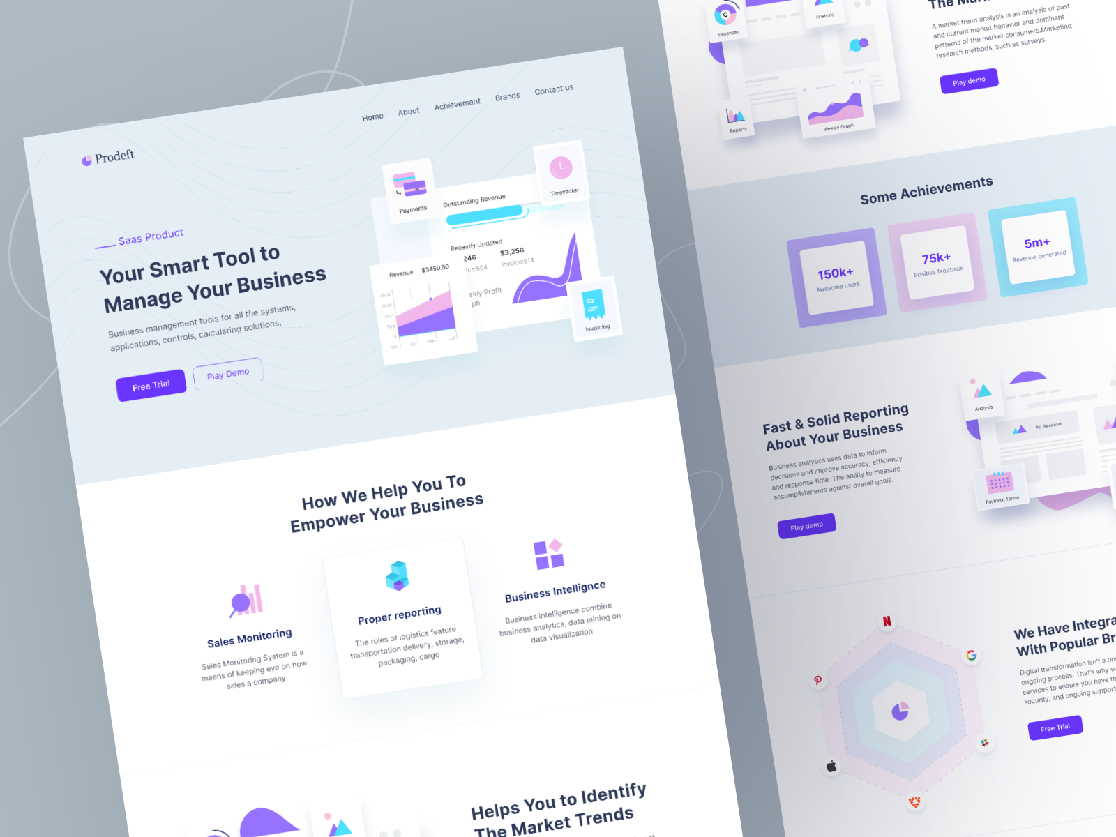 SaaS Landing Page Design by ARC Digital Agency on Dribbble