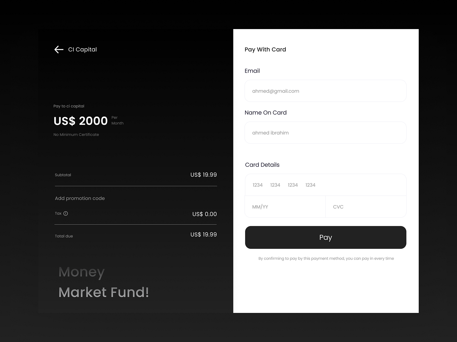 Check out- PAYMENT by Ahmed Ibrahim on Dribbble