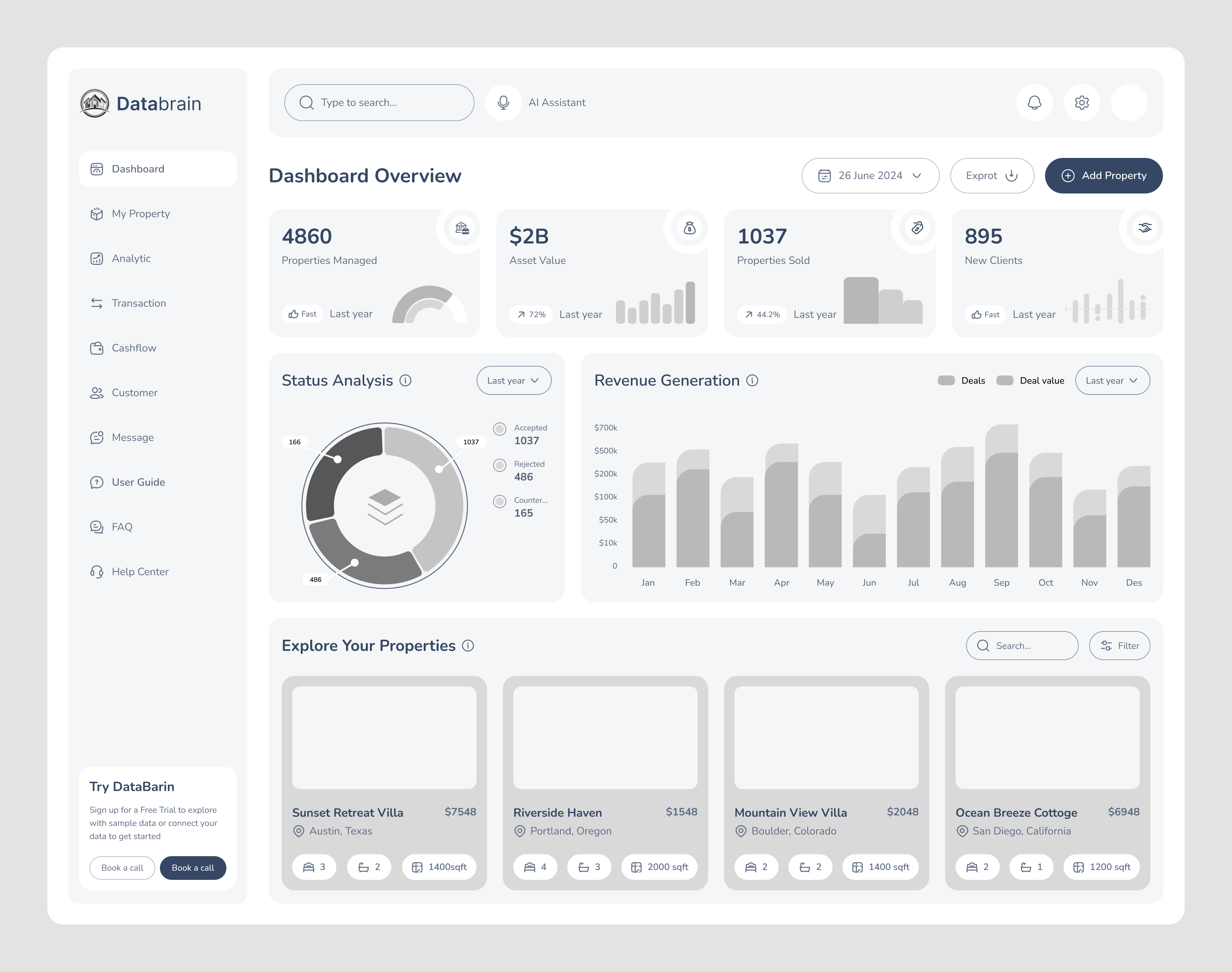 🏡Real Estate Dashboard Design Concept by Md Abdur Rouf on Dribbble