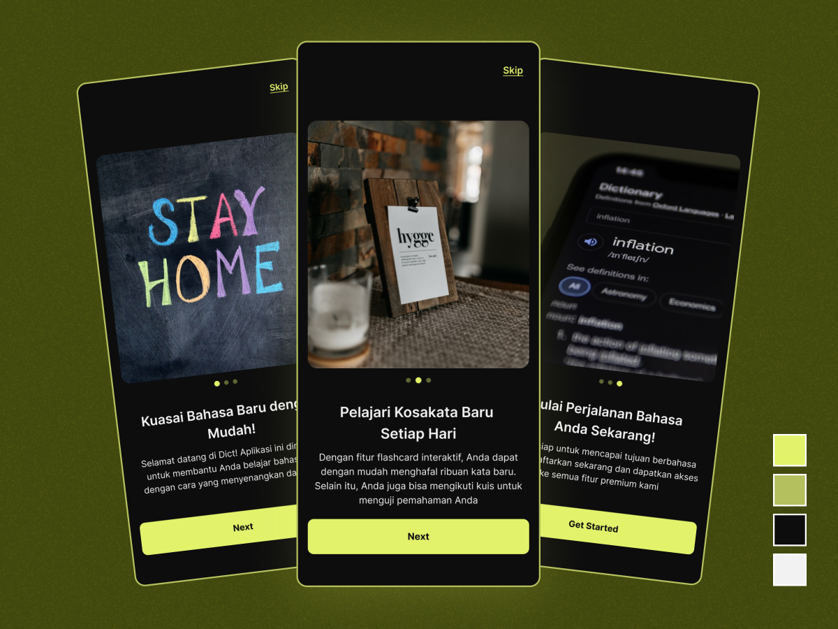 Dict App - OnBoarding Page by Pasha Khatami Hasibuan on Dribbble