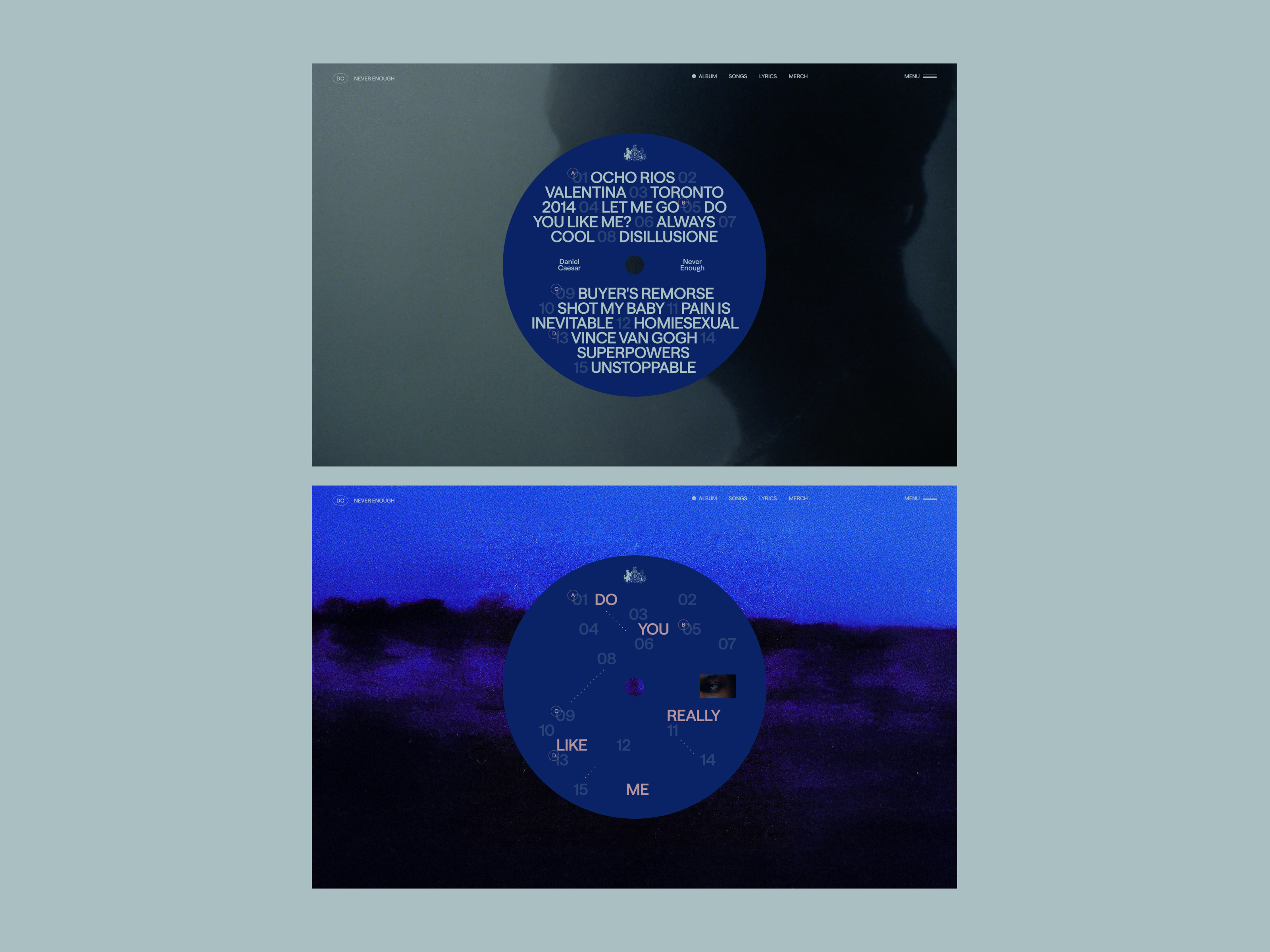 Daniel Caesar - Never Enough by Ben Couret on Dribbble