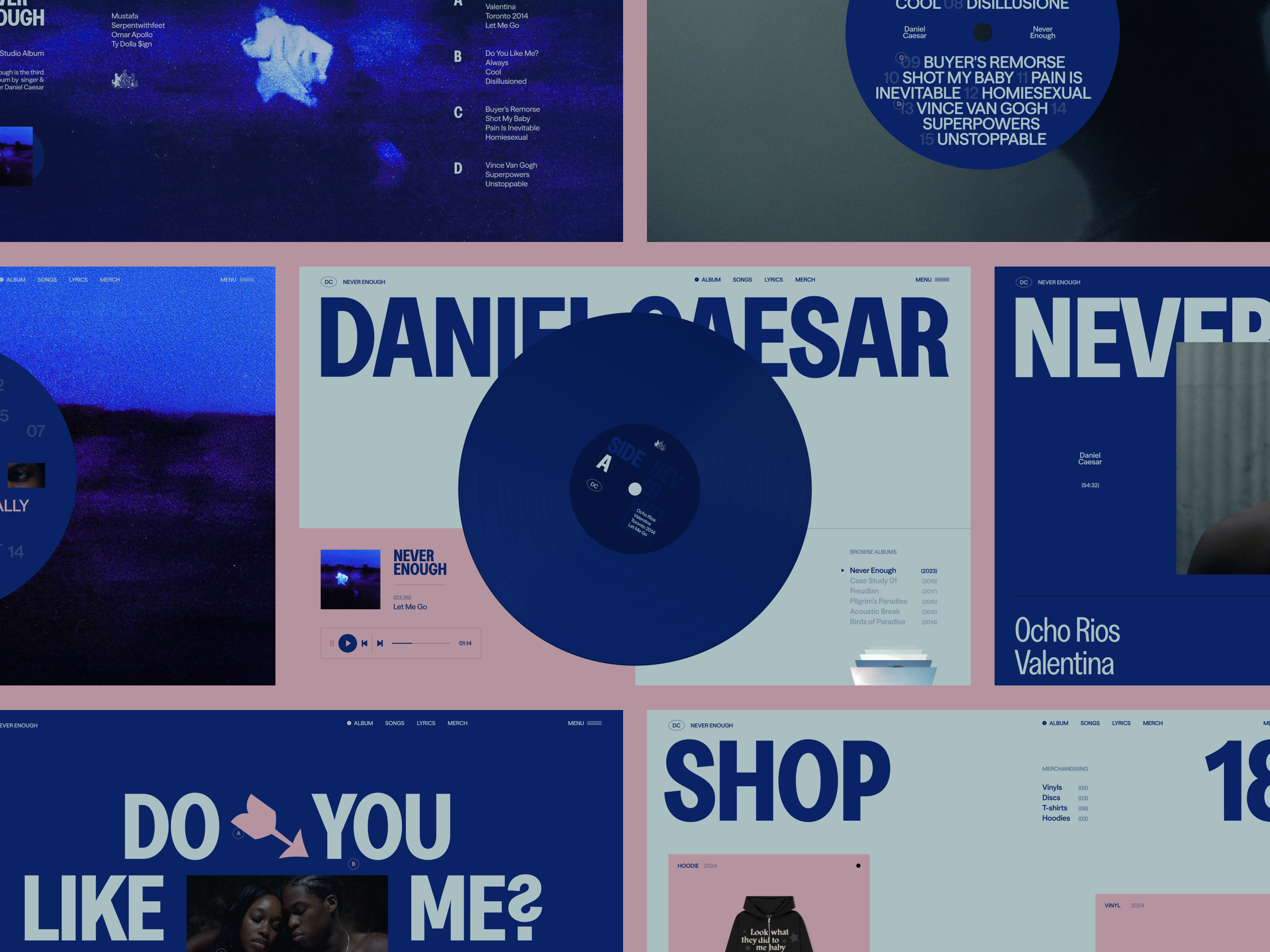 Daniel Caesar - Never Enough by Ben Couret on Dribbble