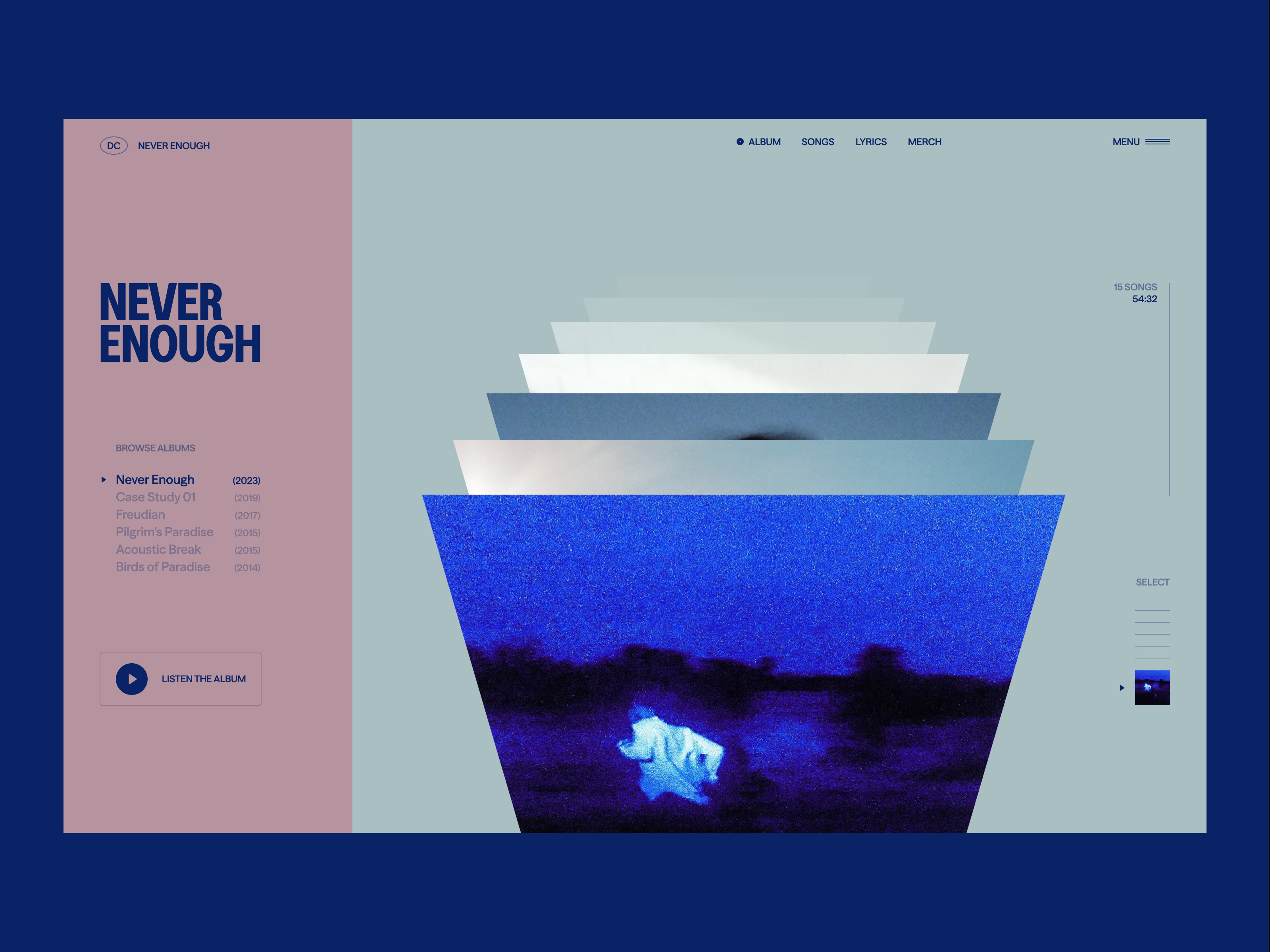 Daniel Caesar - Never Enough by Ben Couret on Dribbble