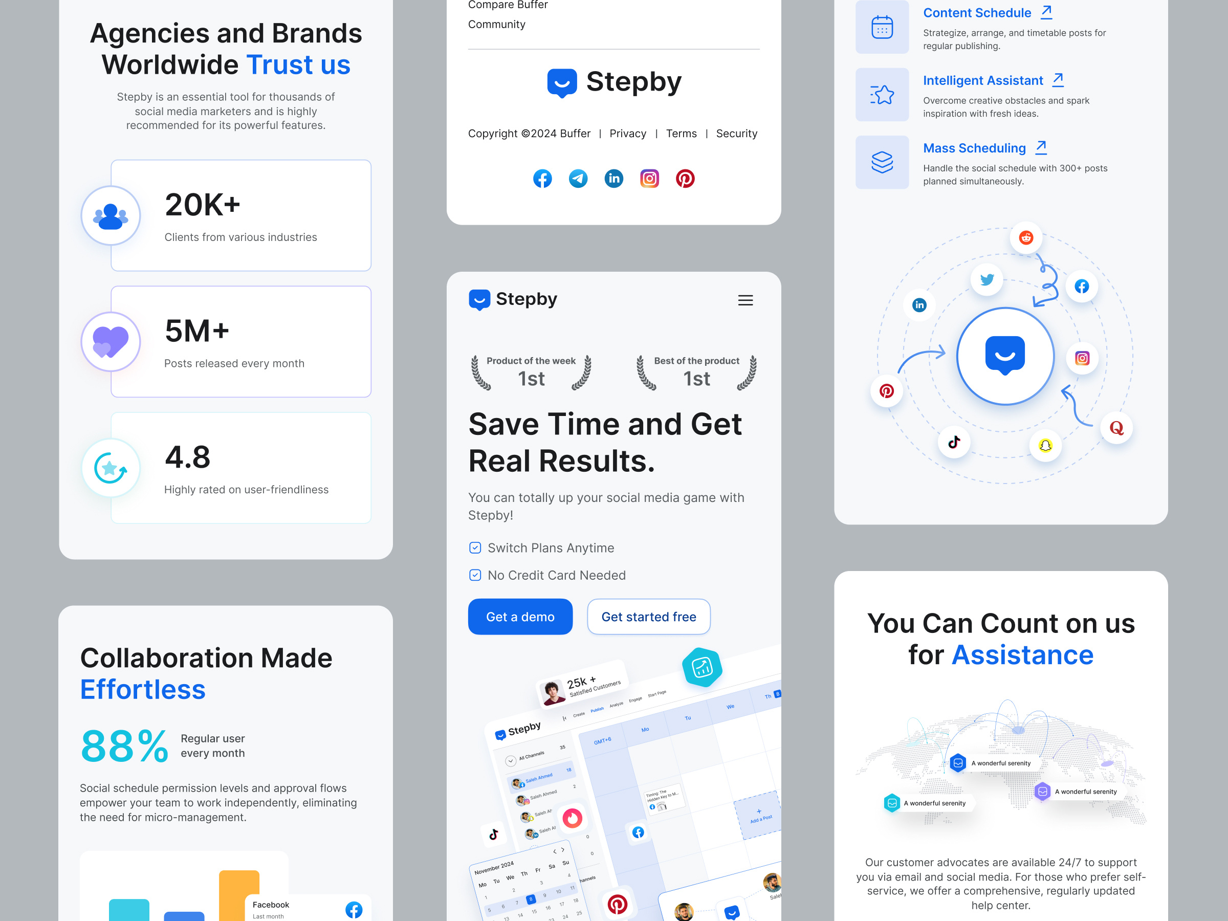 Social Schedule Design Website by Saleh Ahmed on Dribbble
