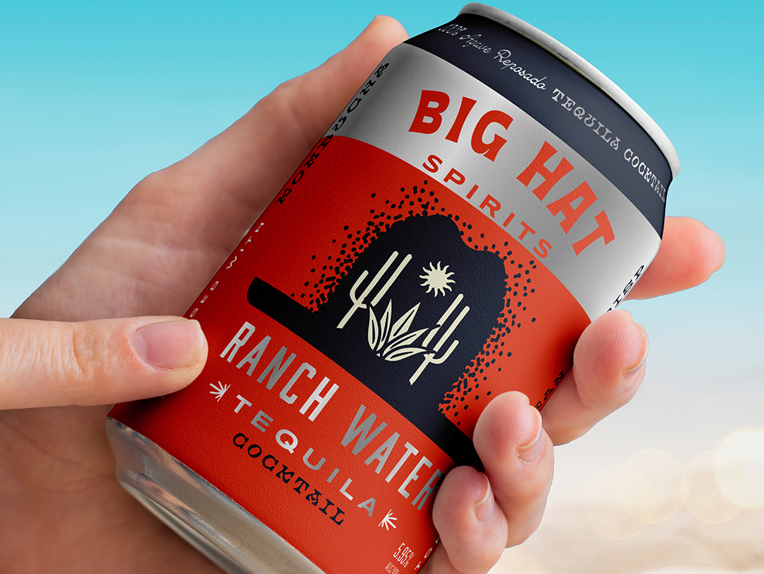 Cocktail Can label design by Mood Designz on Dribbble