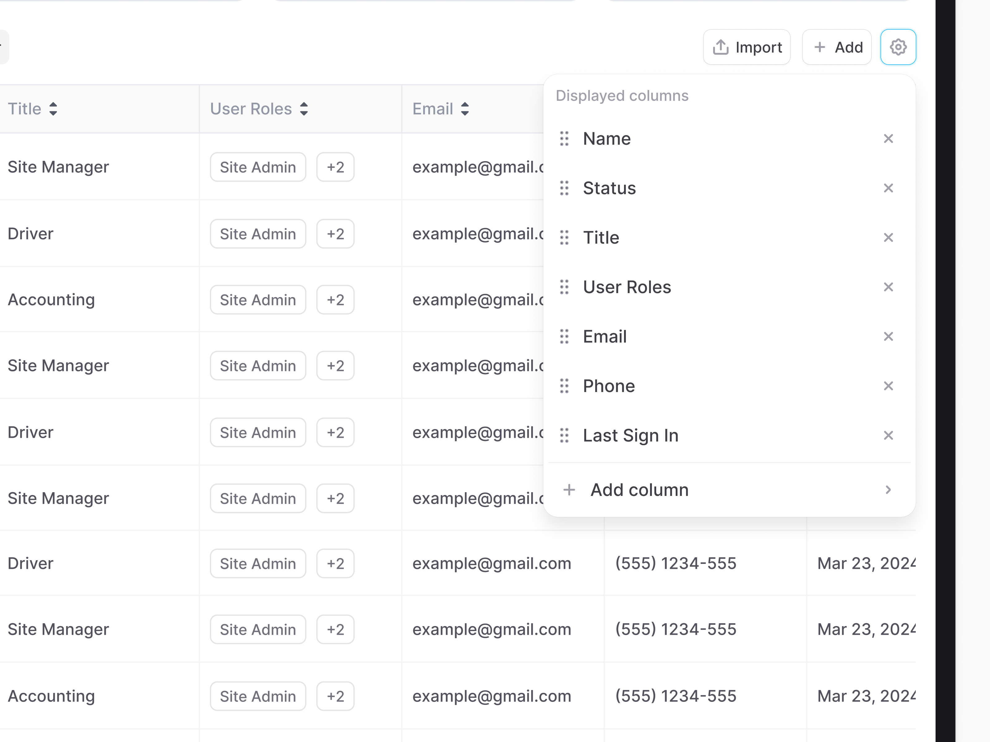 Reorder Columns by Arvin Aradhana for Morva Labs on Dribbble