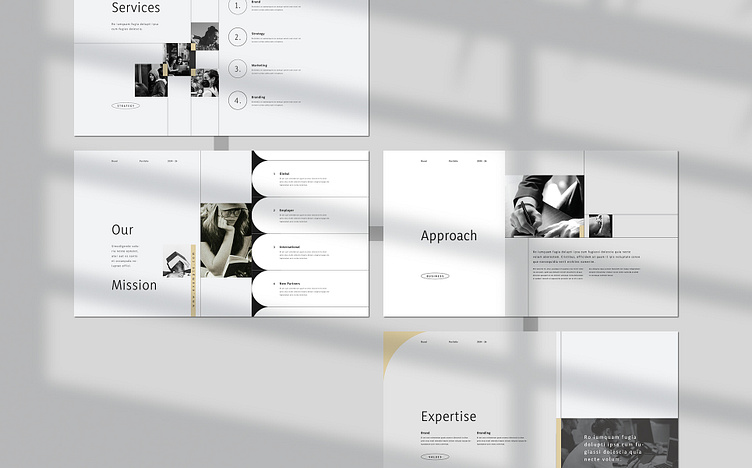 Project Portfolio Template by Design Vault on Dribbble