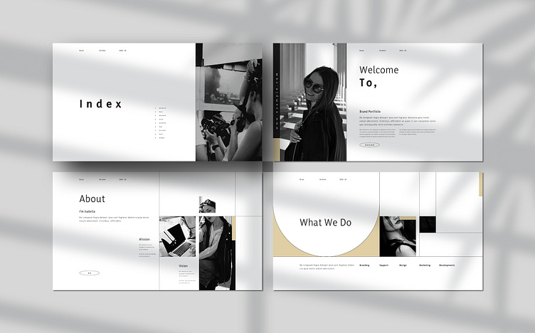 Project Portfolio Template by Design Vault on Dribbble