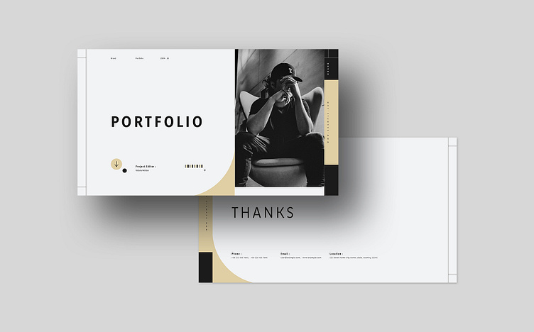 Project Portfolio Template by Design Vault on Dribbble