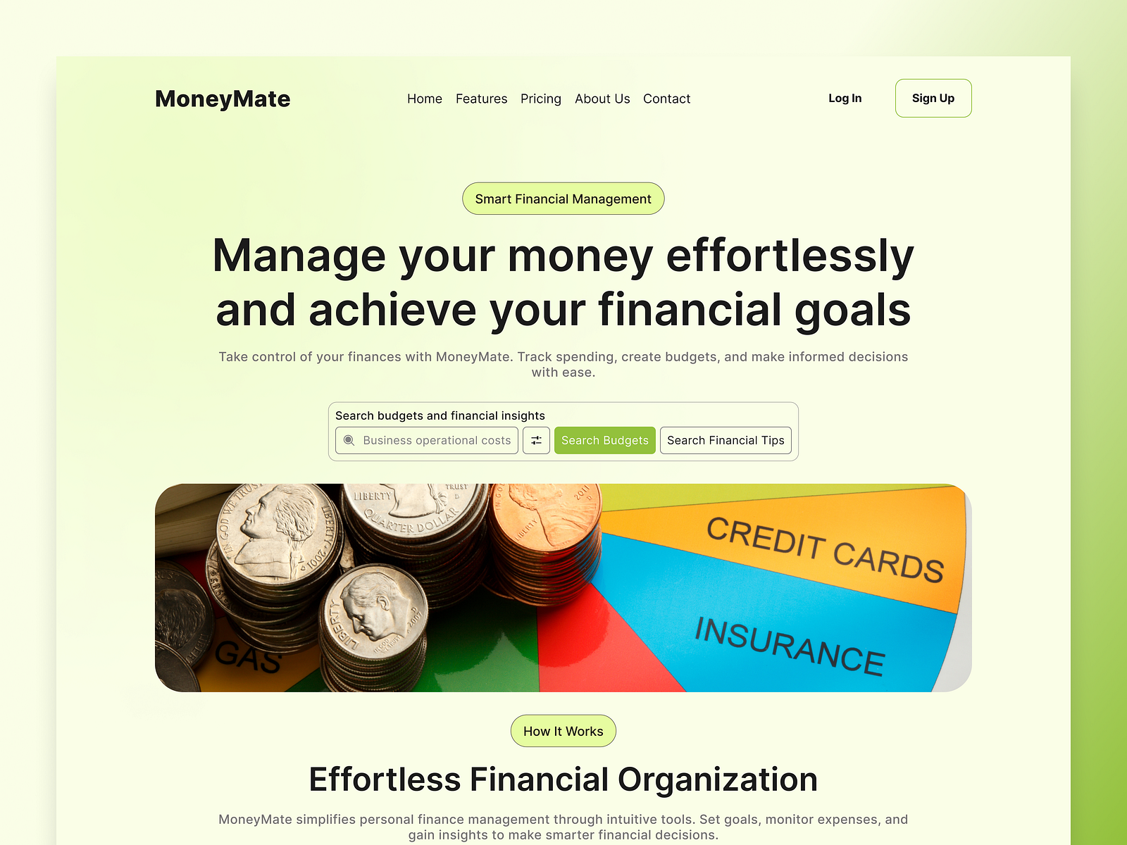 MoneyMate Web Design – Smart Financial Management by Ihda 'Abidat on ...